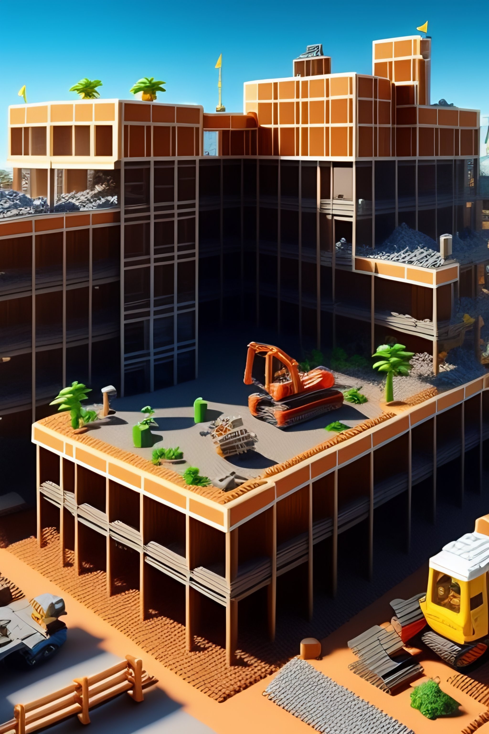 Lexica - Super hero builder rebuilding destroyed city