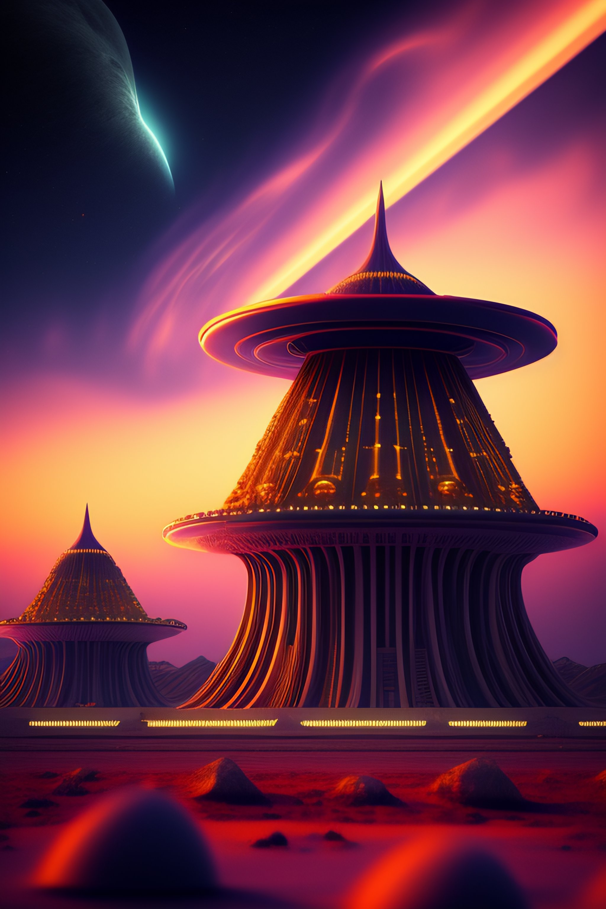 Lexica - Realistic detailed 3d render of aliens and ufos, glitch, data ...