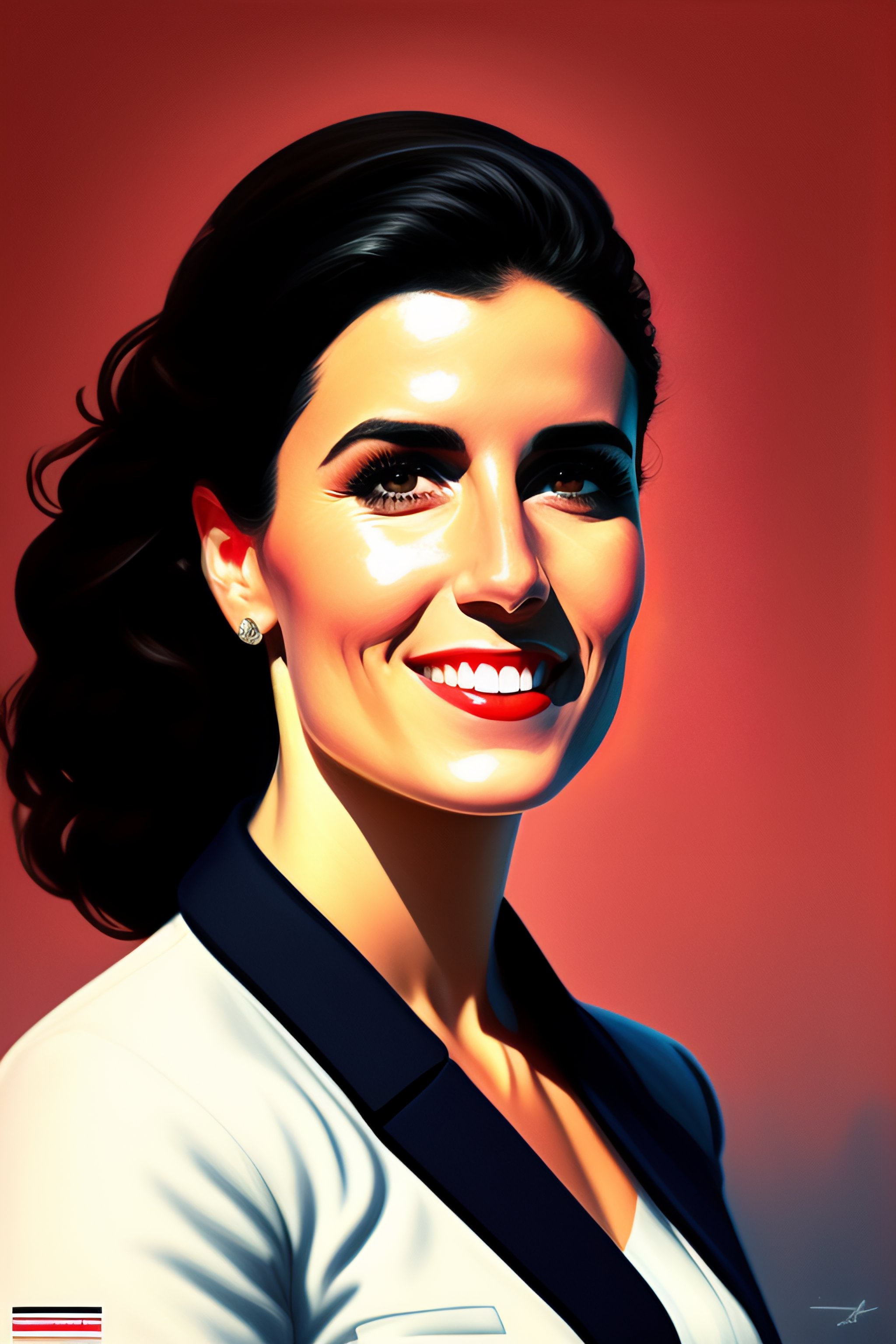 Lexica - Drawing of Irene montero being a fascist