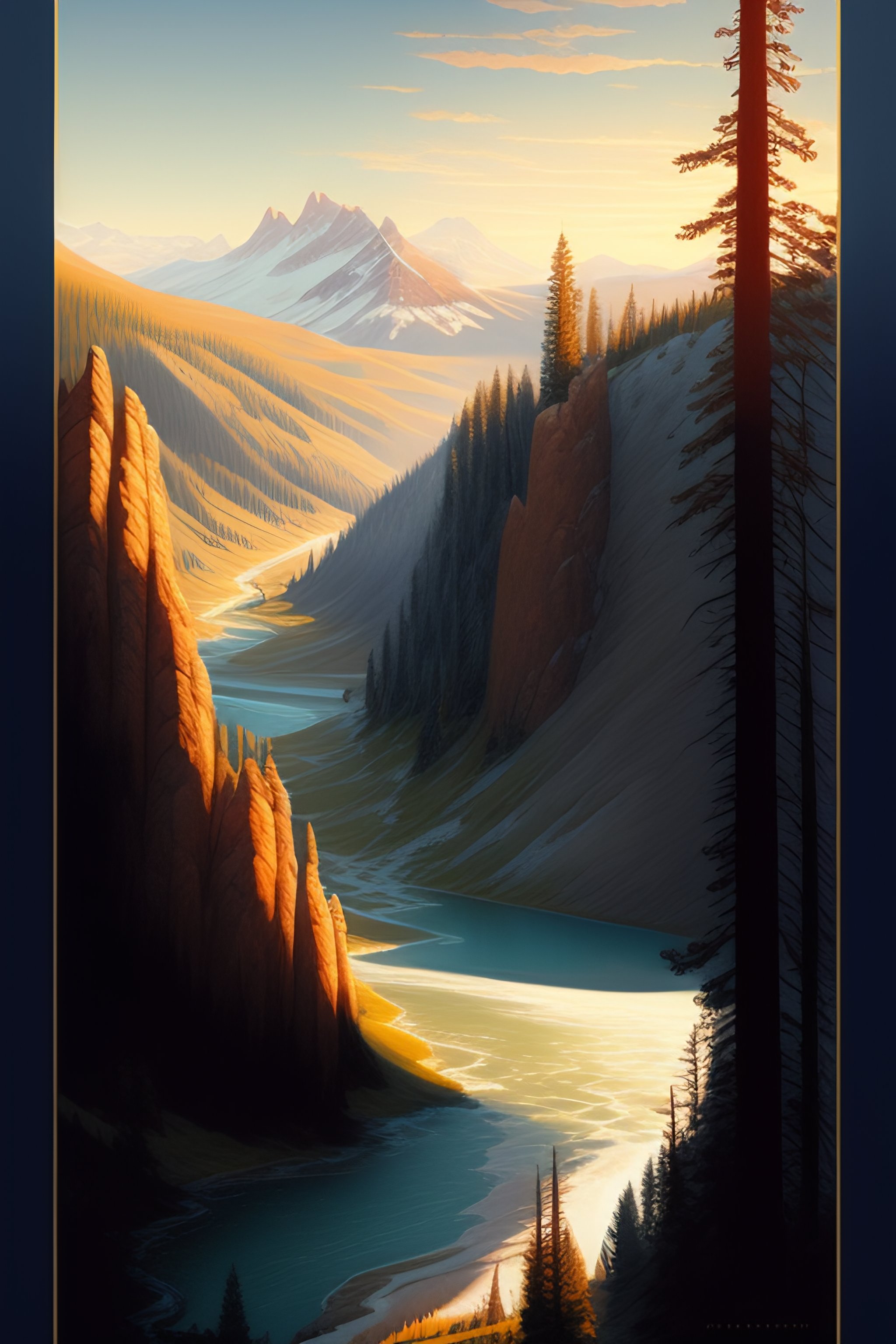 Lexica - Greg rutkowski travel poster yellowstone national park