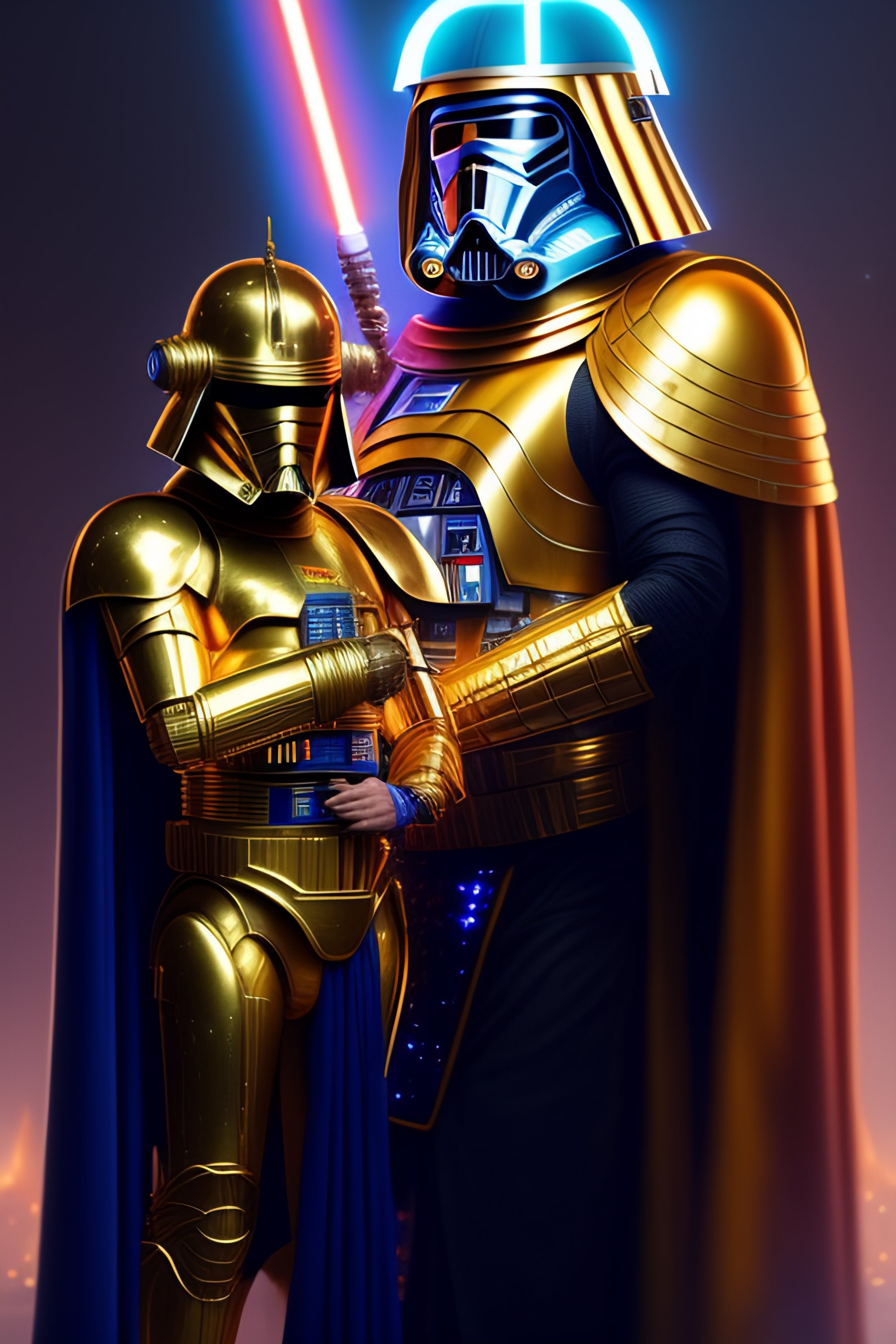 Lexica - Star Wars scene artificial intelligence Donald Trump wearing ...