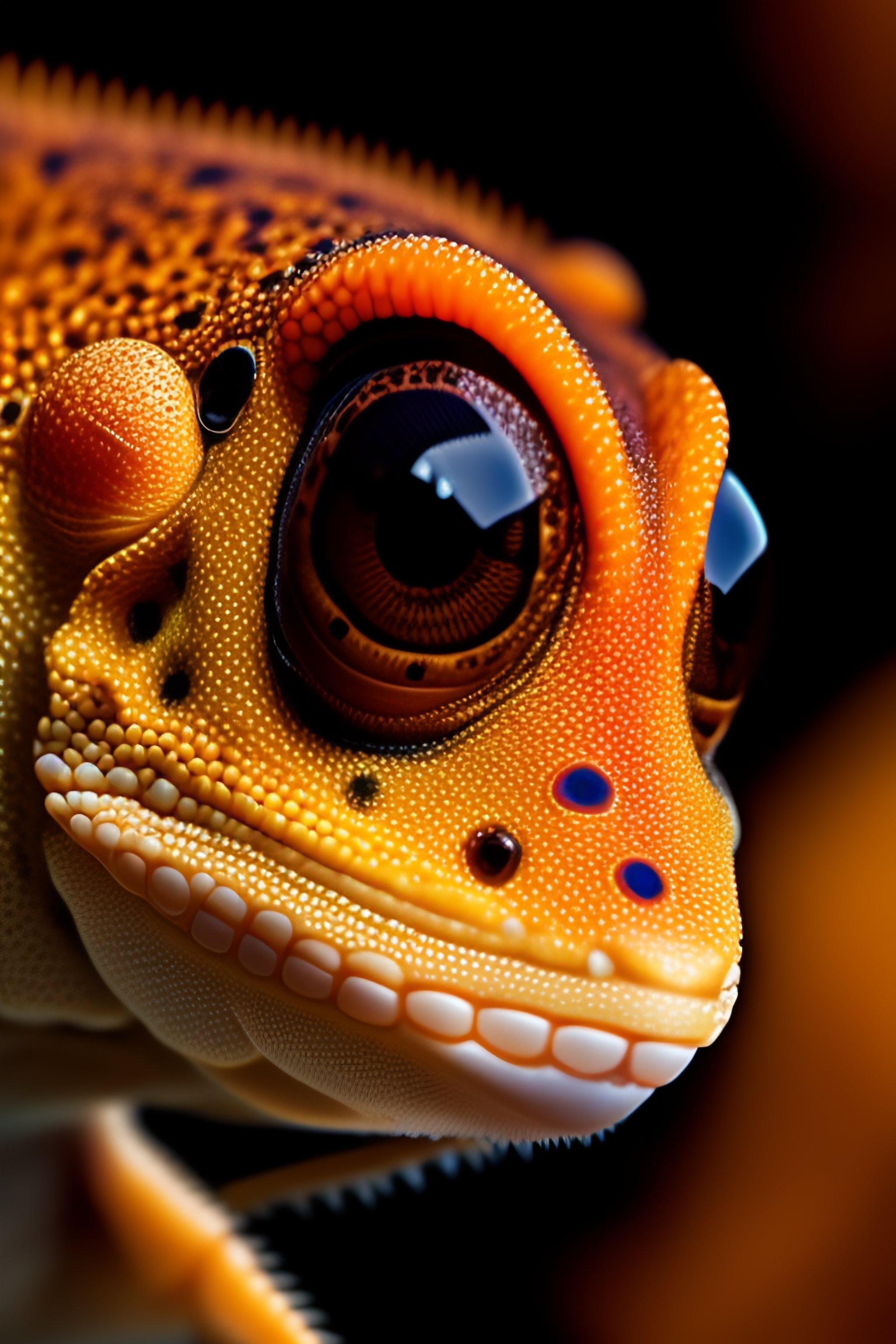 Lexica - Gecko foot detail scale macro cells skin eyes complex