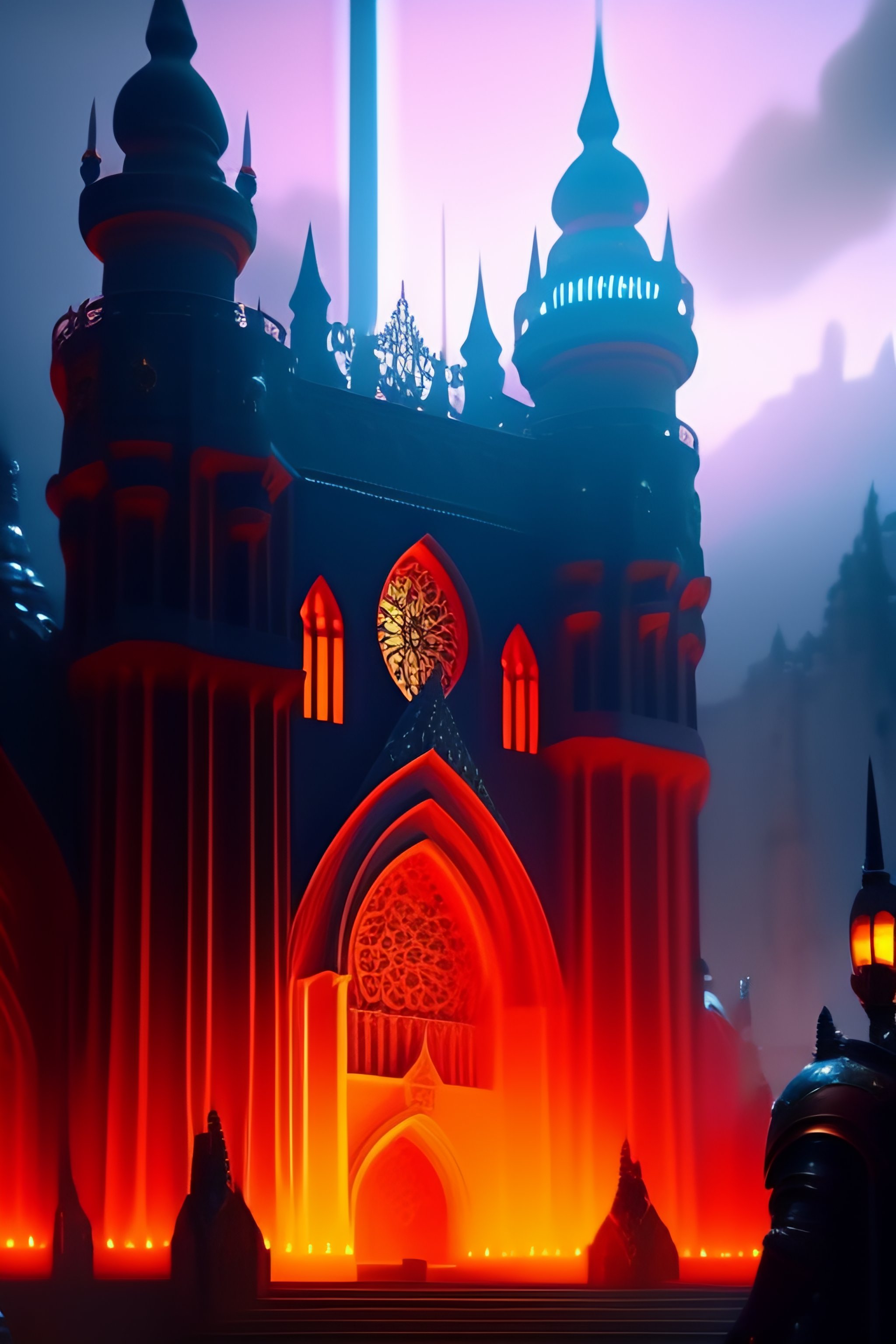 Lexica - Epic battlefield. medieval. epic fantasy cathedral castle ...