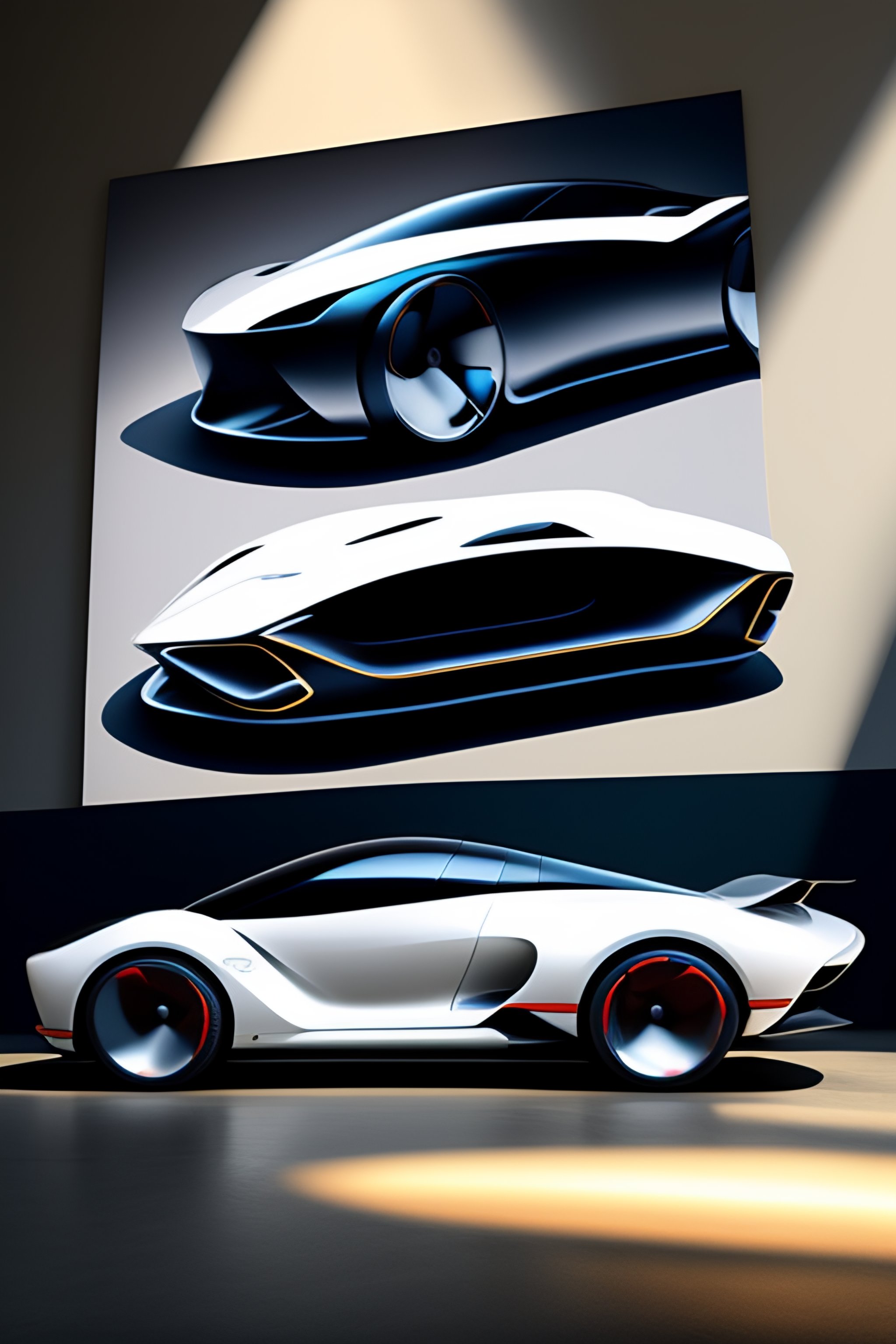 Futuristic Concept Car Sketches