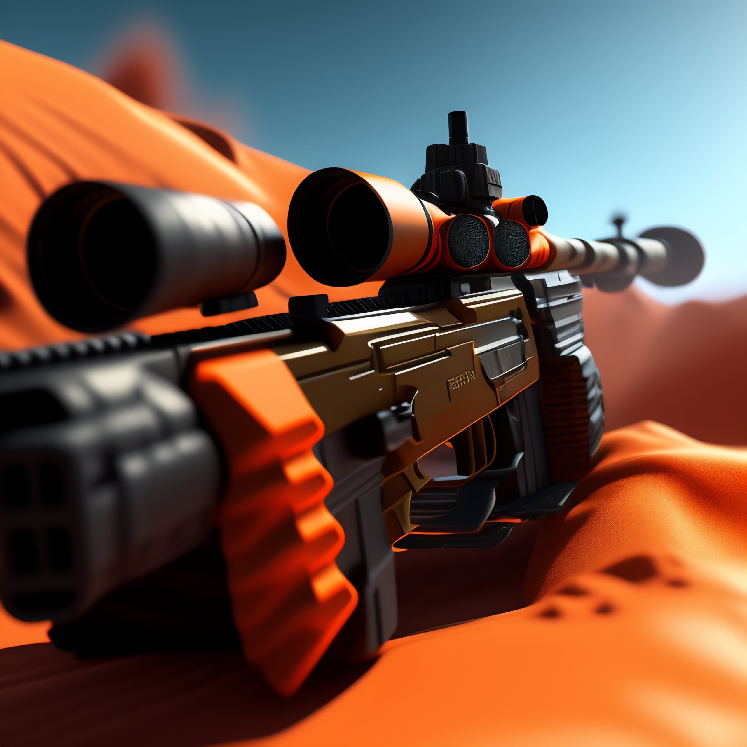 Lexica - CS-GO terrorist sniper shotting, hollographic orange details ...