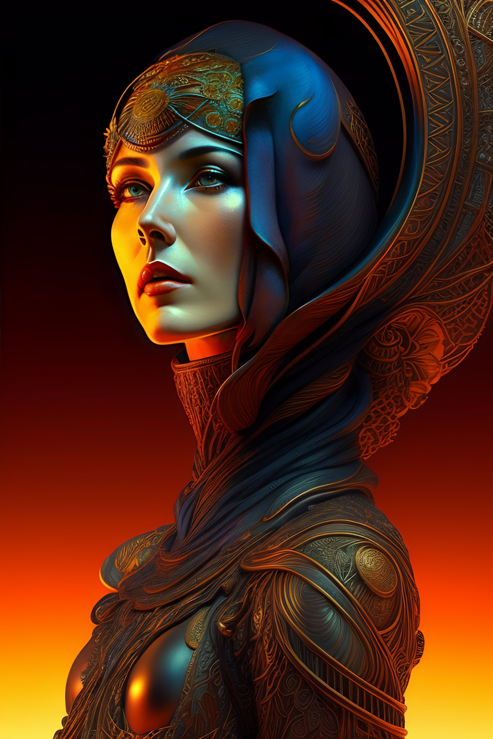 Lexica - Woman with birds in Line drawing watercolor style Charles ...