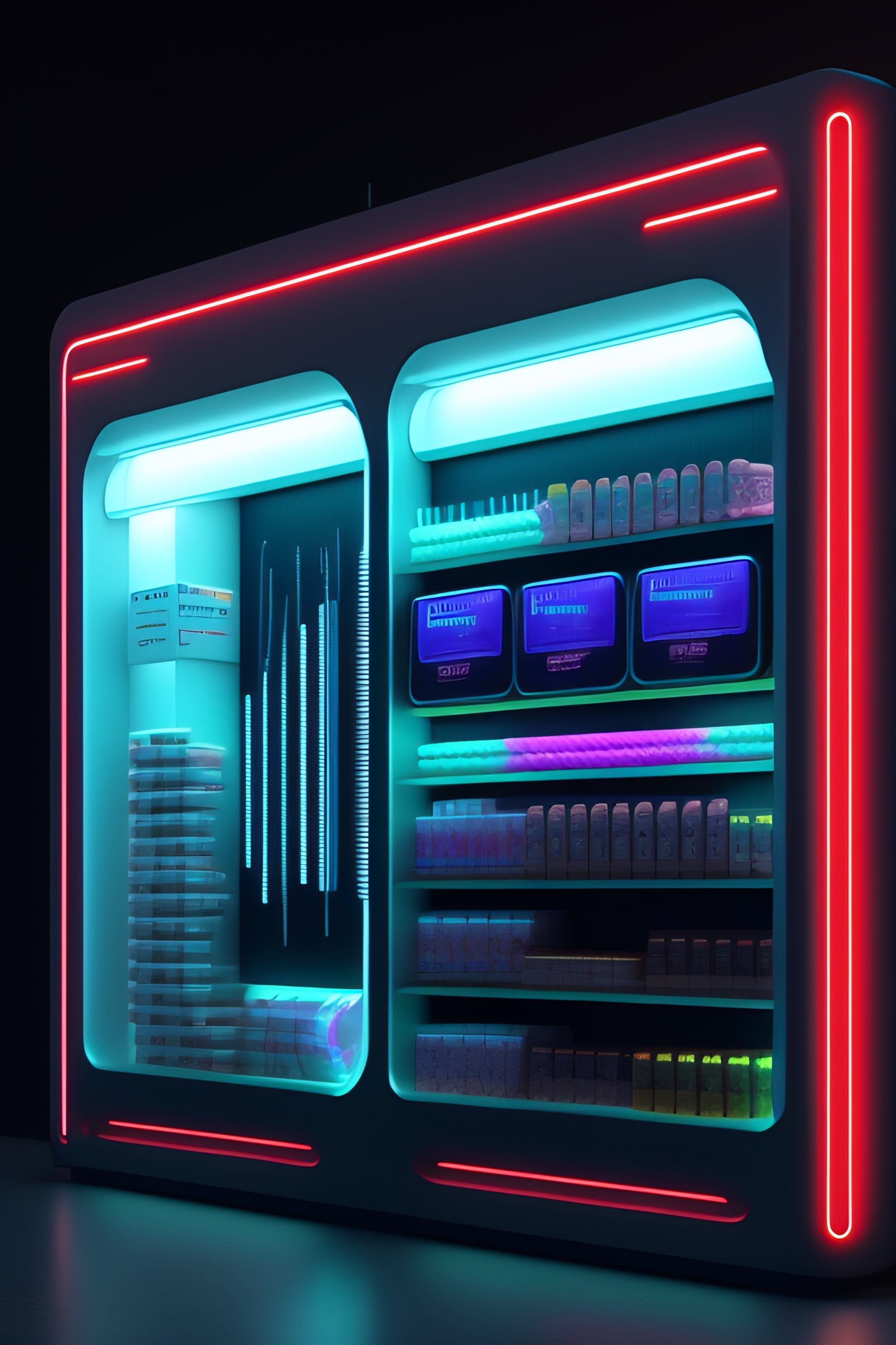 Lexica - Cyberpunk product display