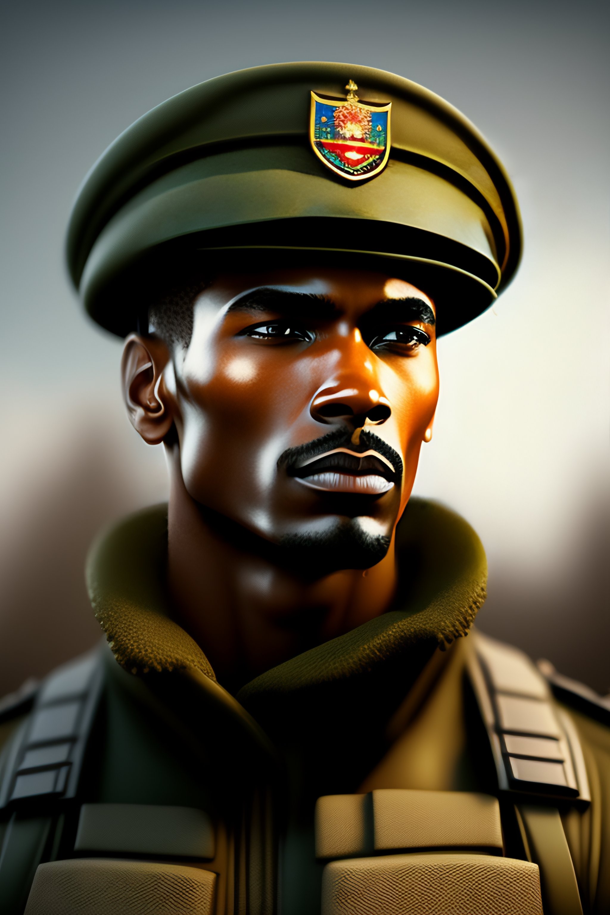 Lexica - Man soldier realistic