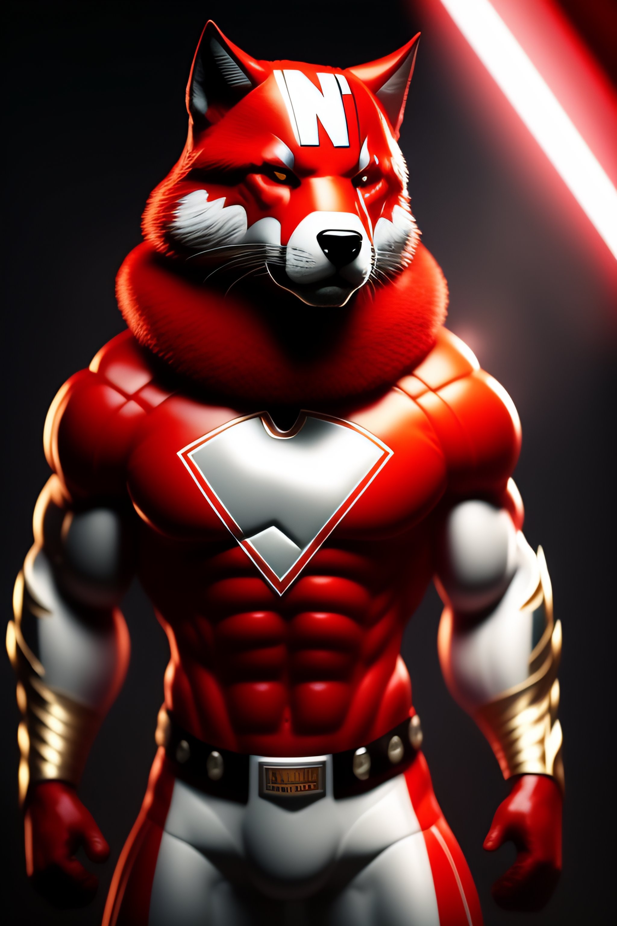 Lexica - The NC State Wolfpack mascot as a superhero