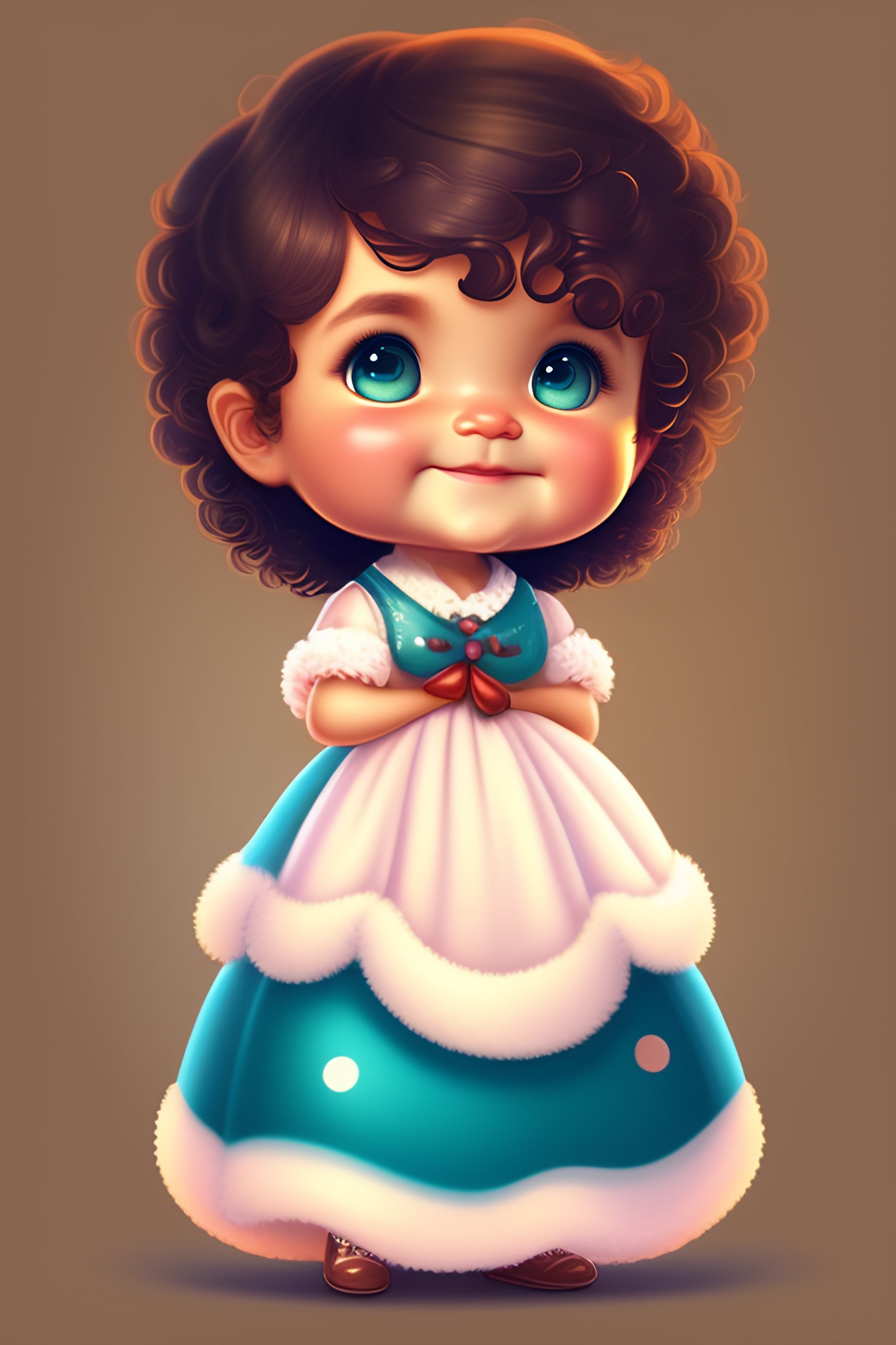 Lexica - Design me a small, cute, fluffy and charming fictional baby ...