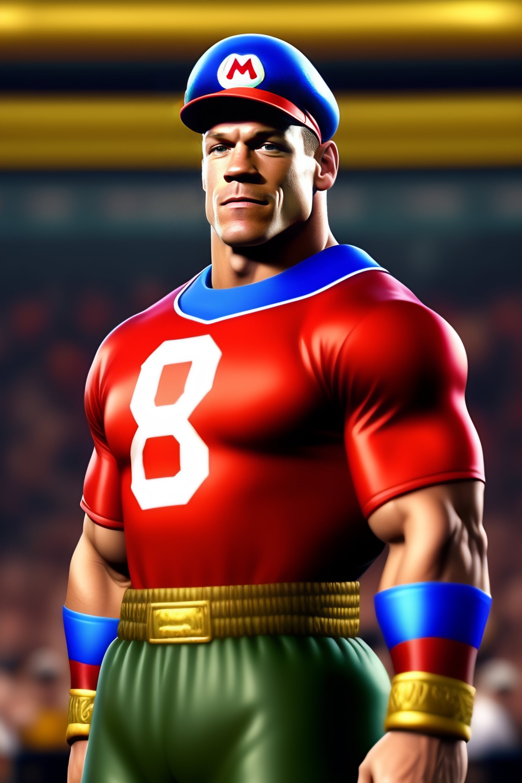 Lexica - John cena as a mario character in mario 64