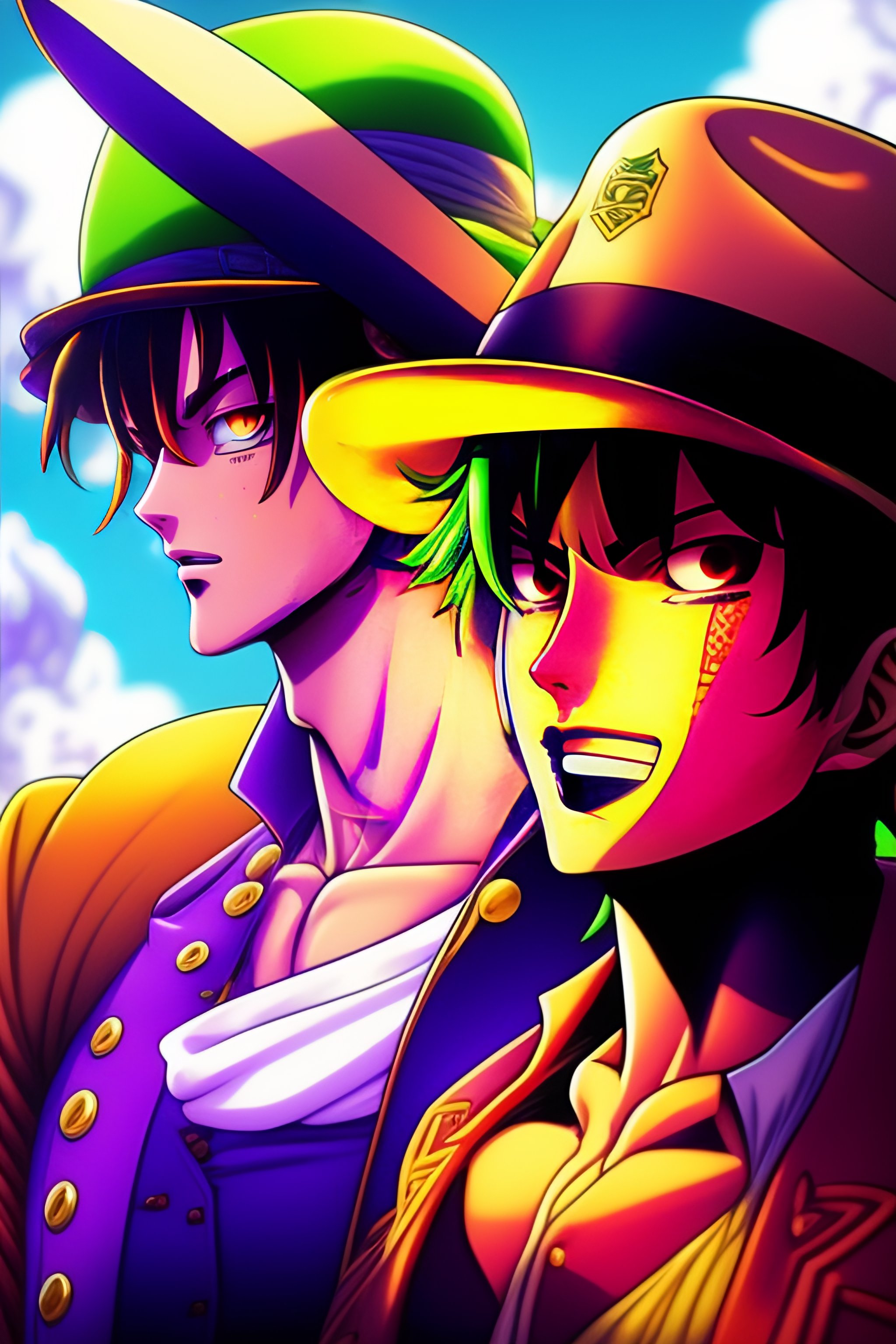 Lexica - One Piece manga ilustrator light studio gradient technic