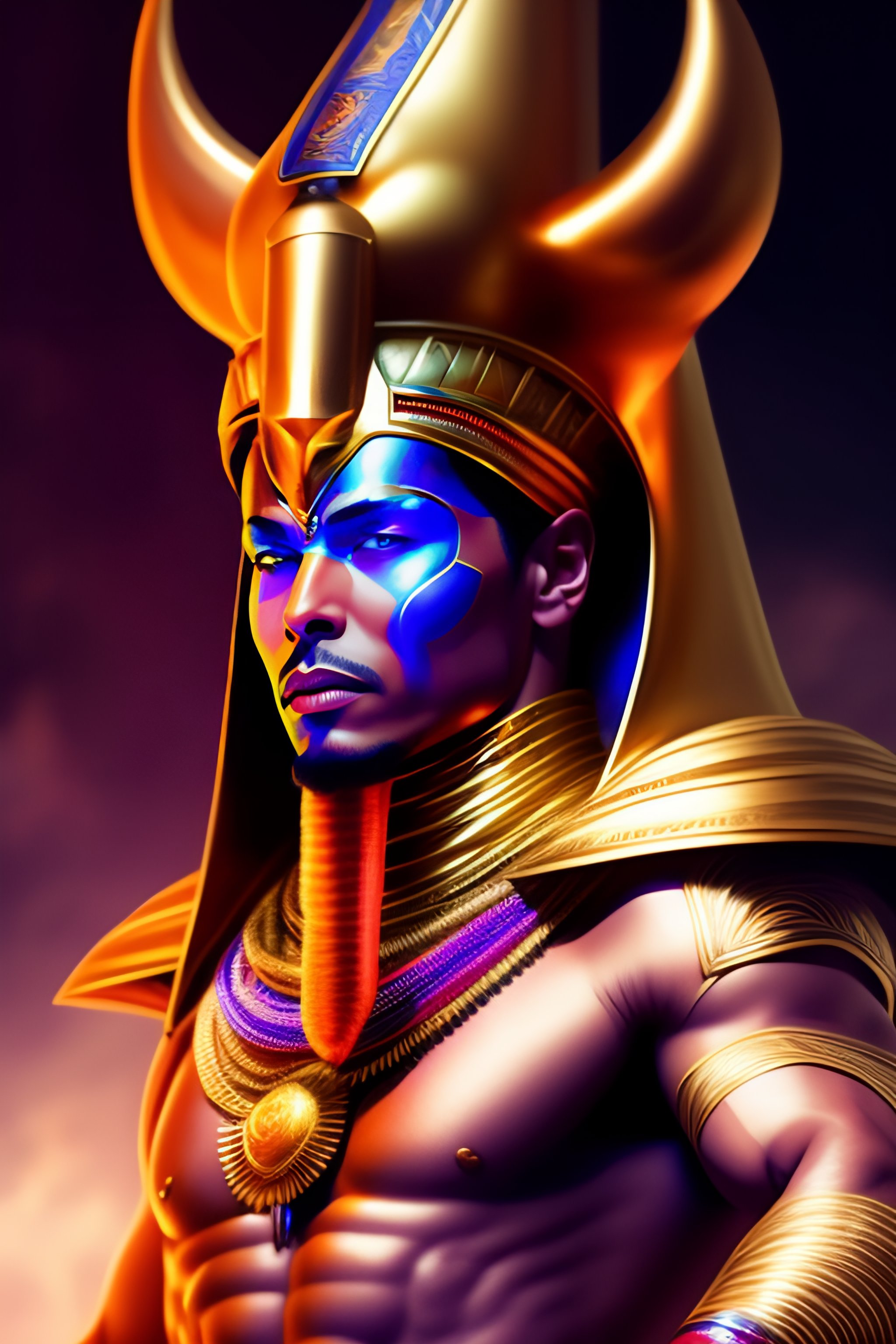 Lexica - Elon musk dressed as a pharaoh fighting an alien, vibrant ...