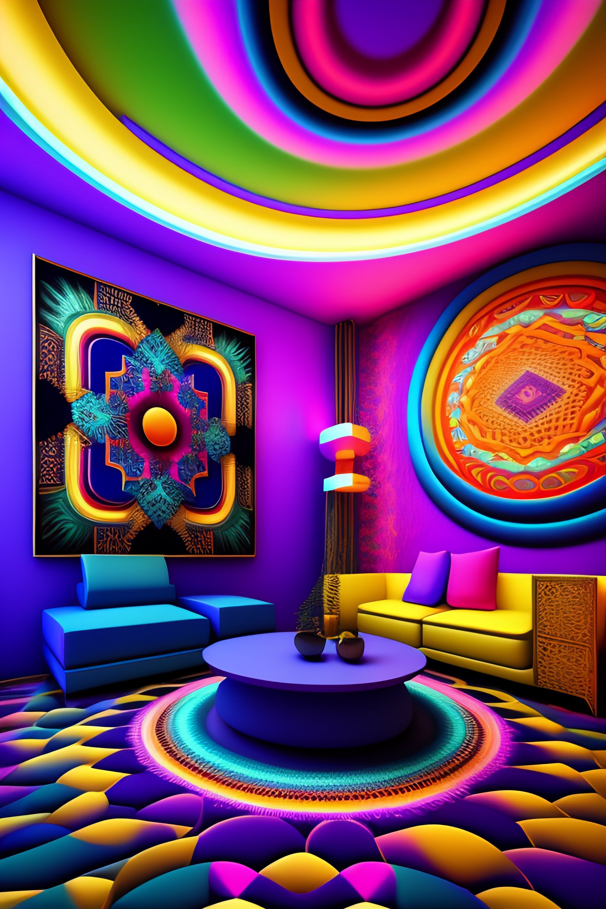 Psychedelic Living Room