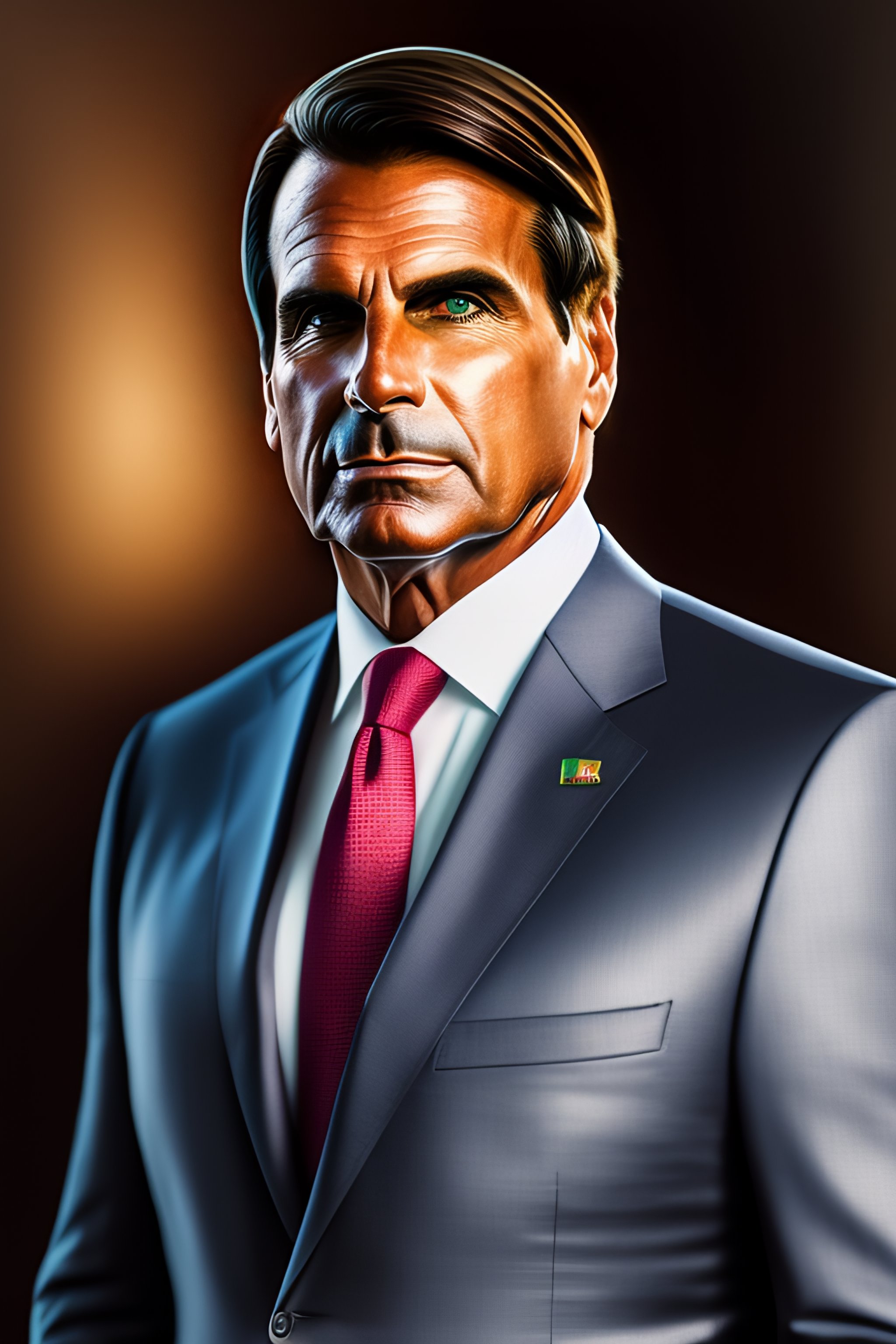 Lexica - A full-body portrait of Brazilian President Jair Bolsonaro ...