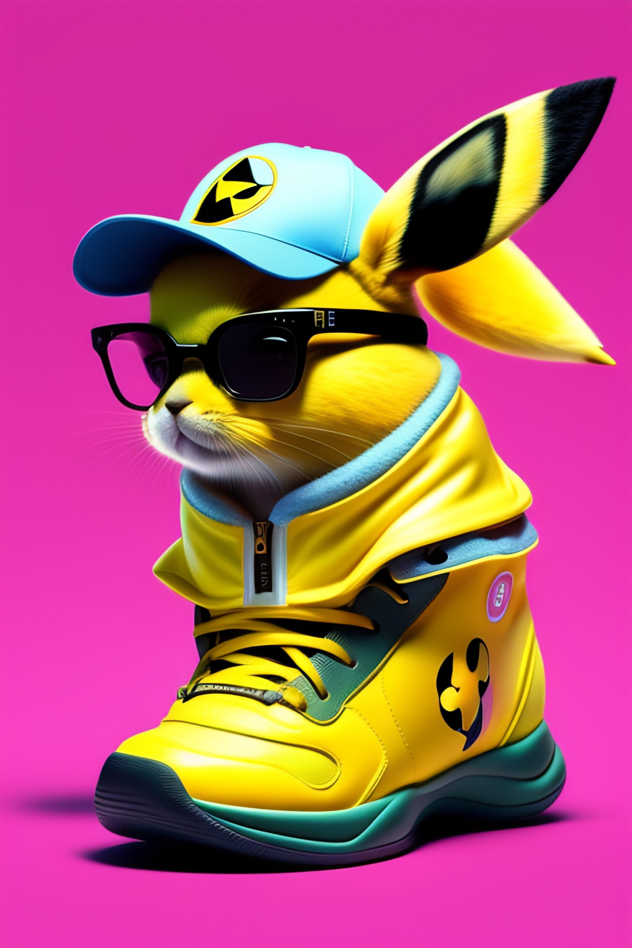 Lexica - Cute stylish Pikachu dressed in stylish futuristic sportswear ...