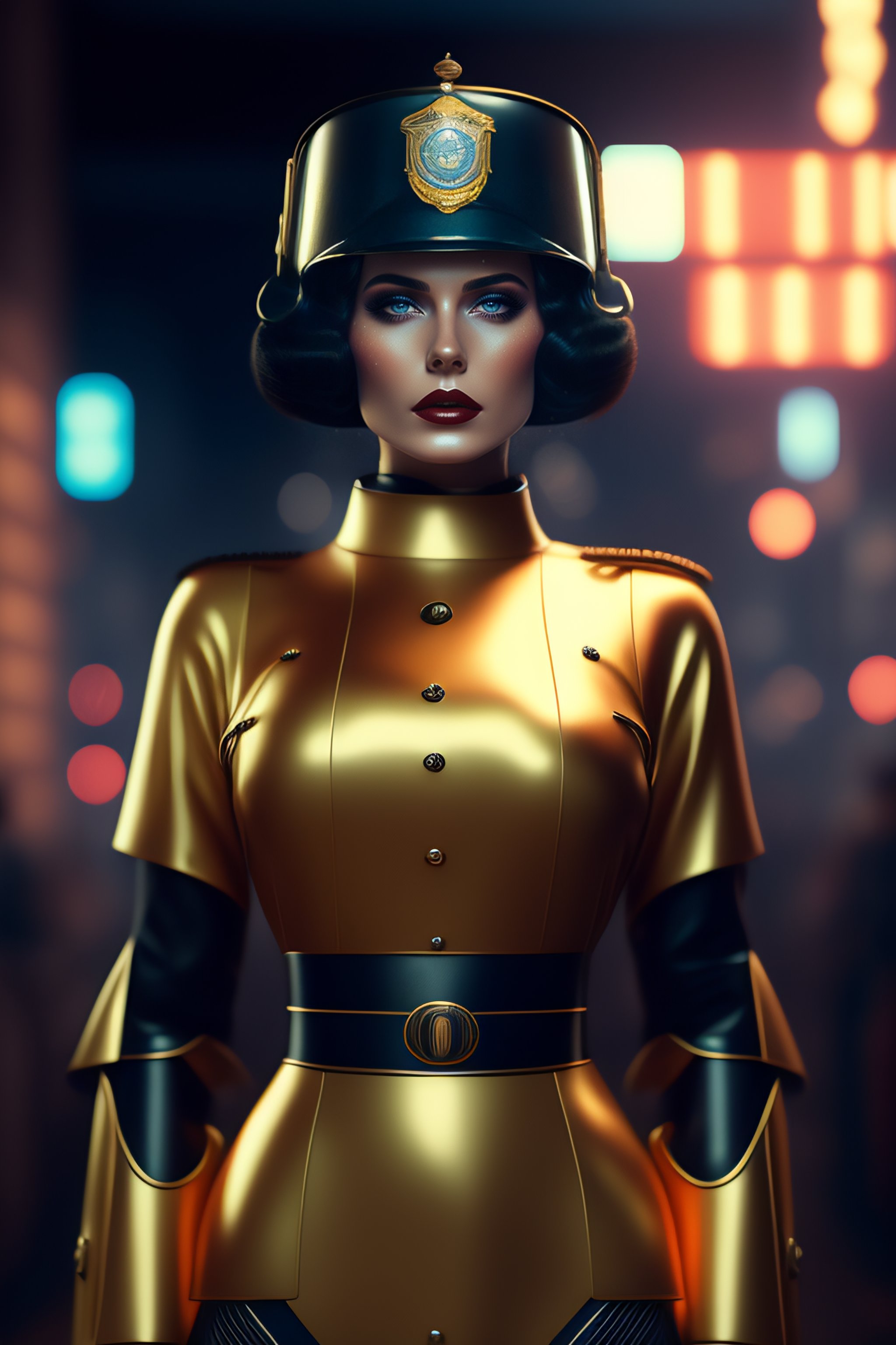 Lexica - Futuristic Vintage Medium Shot 1920's Poster electronik ...