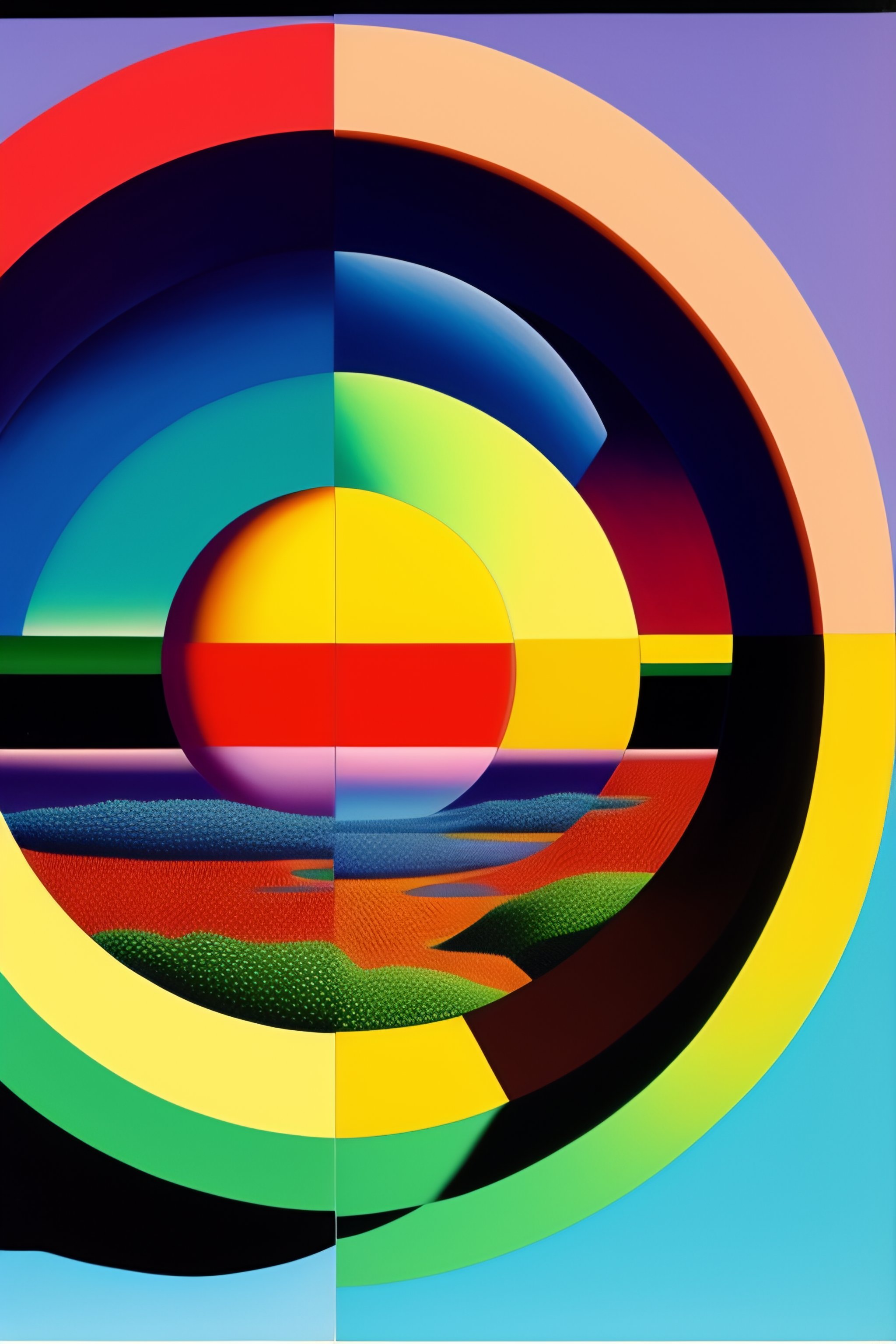 Lexica - The World, planet earth, inside an rainbow. four compass ...