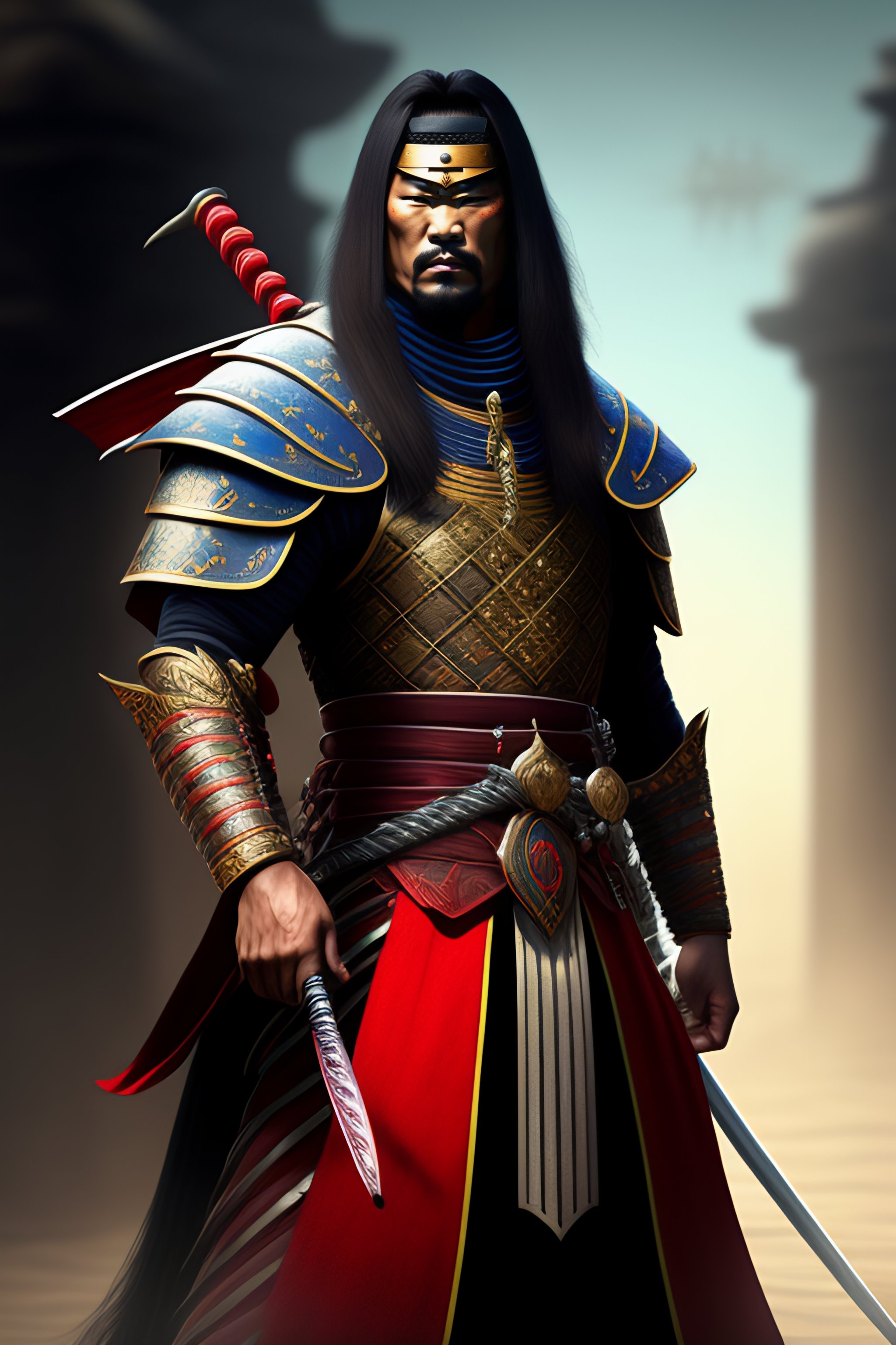 Lexica - Face samurai warrior