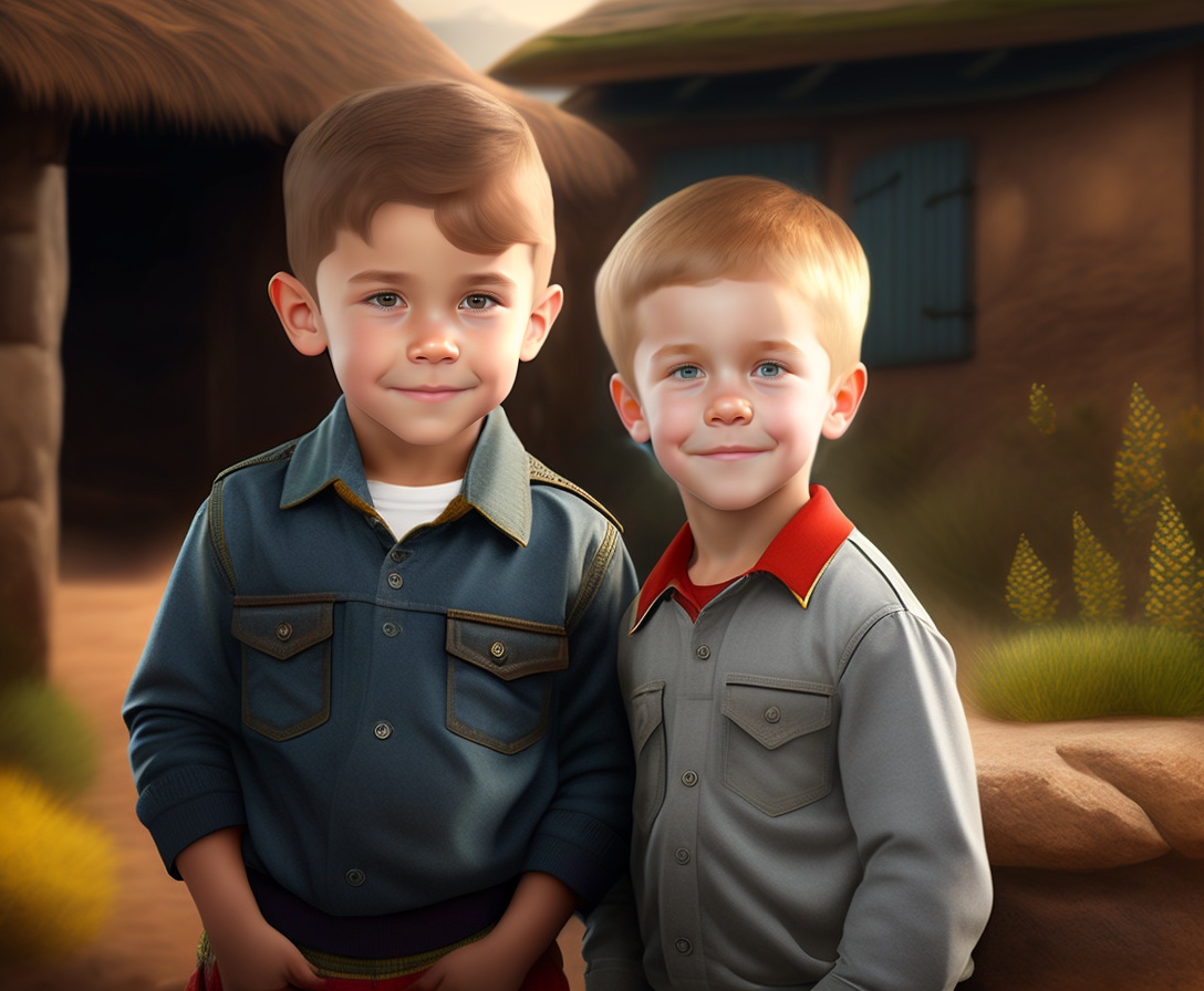 Lexica - Two young boys, sam and jake, living in a small village.