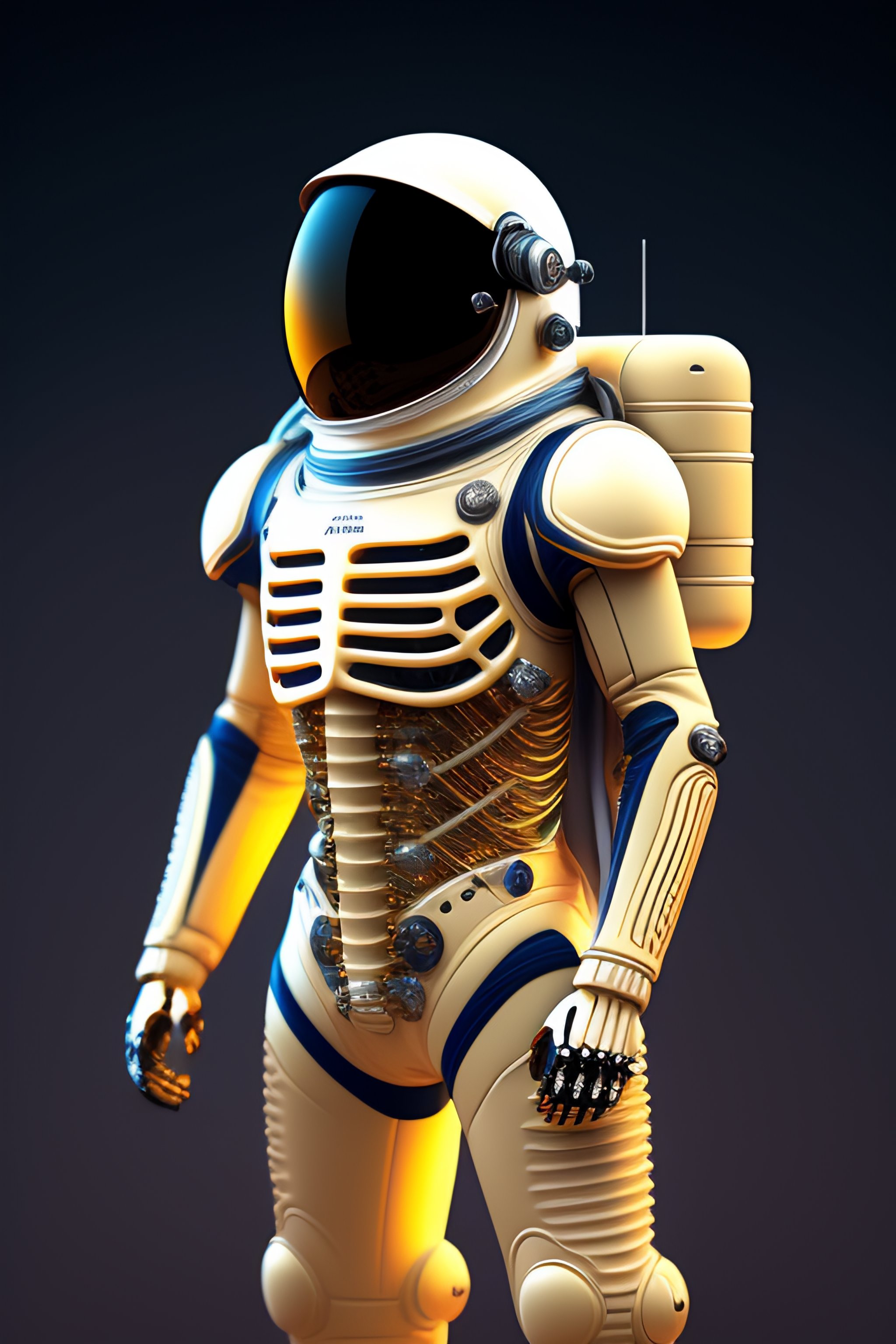 Lexica - Skeleton astronaut