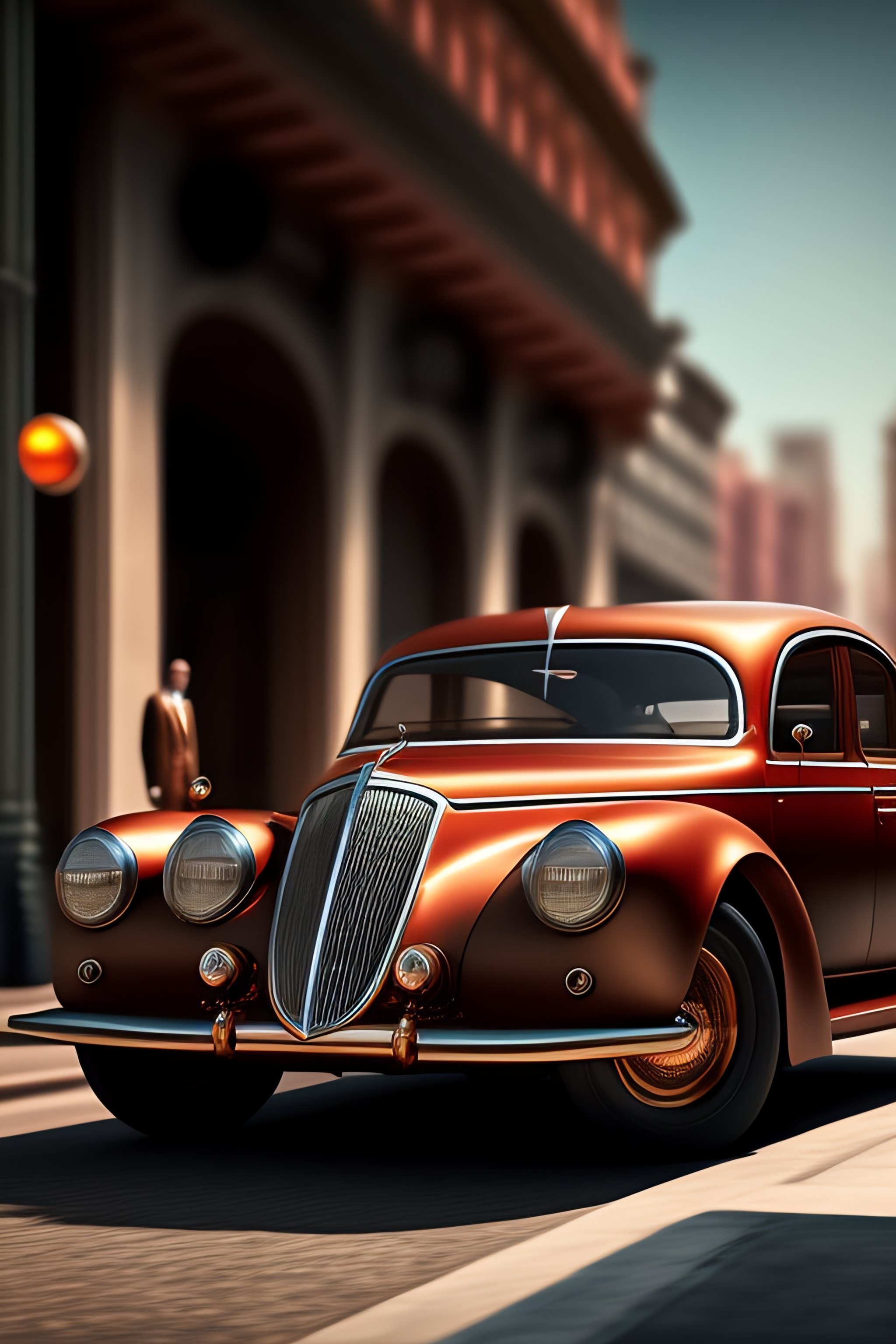 Lexica - Steampunk, tesla, photorealistic, detailed, on a city street ...