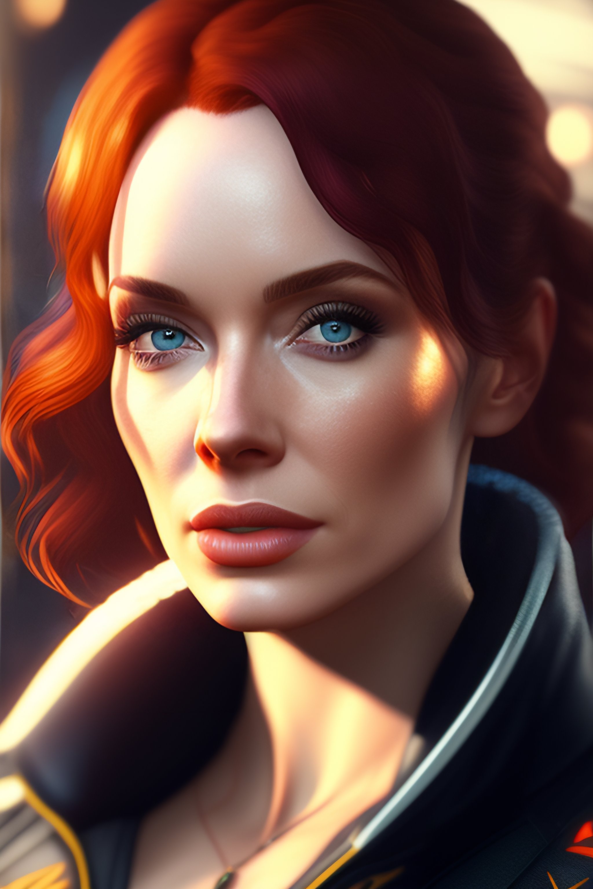 Lexica - Christina Hendricks, perfectly-centered-photograph of ...