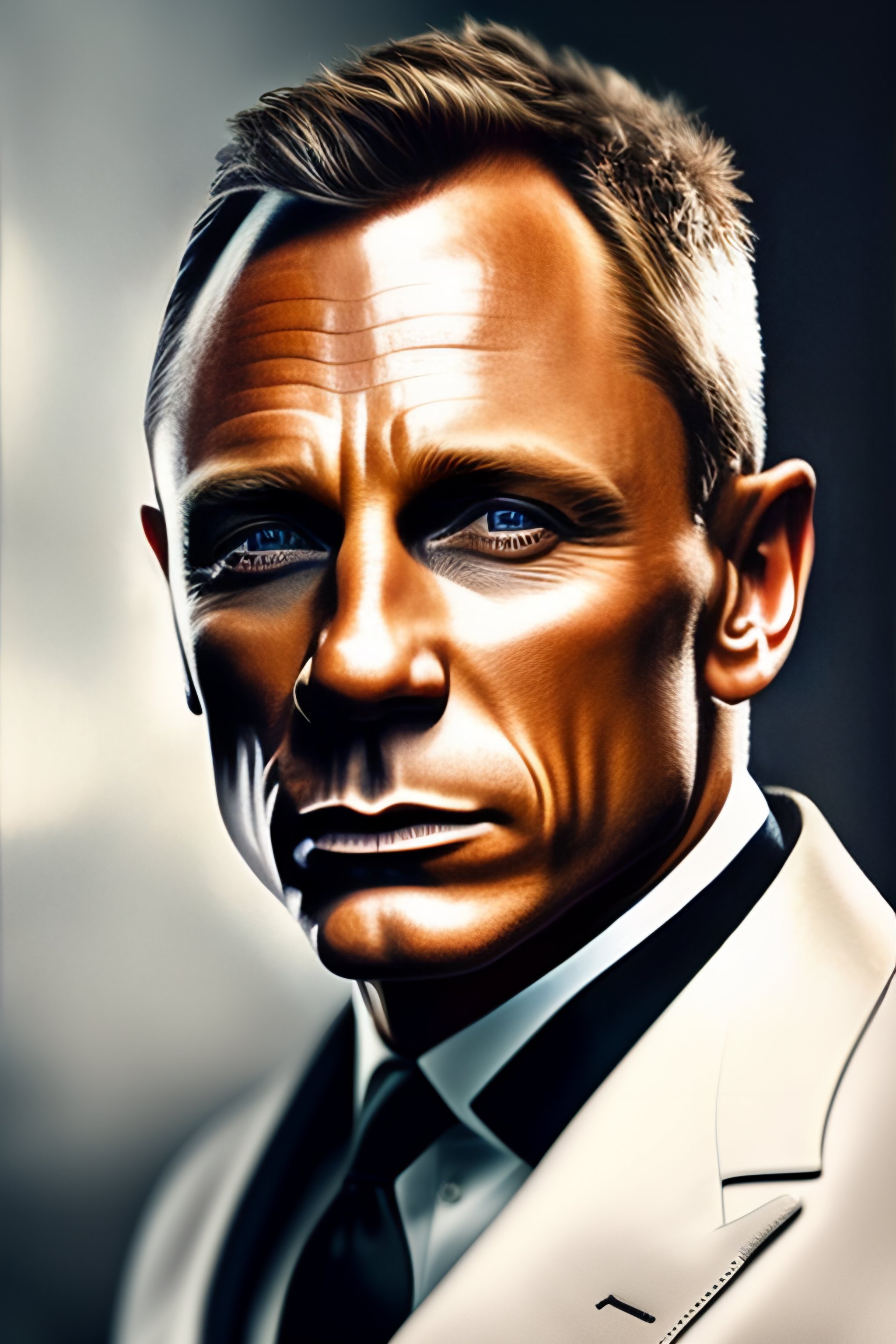 Lexica - Portrait of Daniel Craig as an 75 years old James Bond