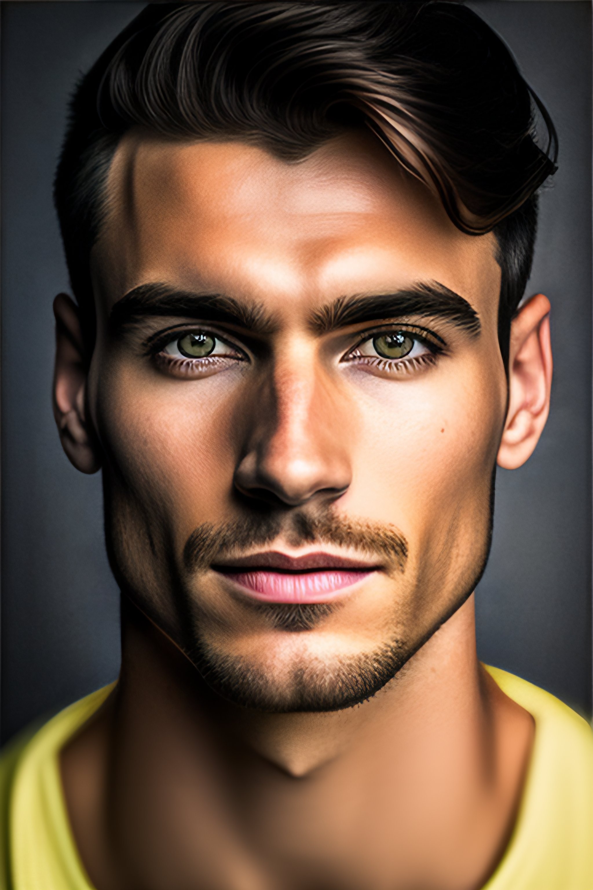 Lexica - Centered in frame, facing camera, symmetrical face, ideal ...