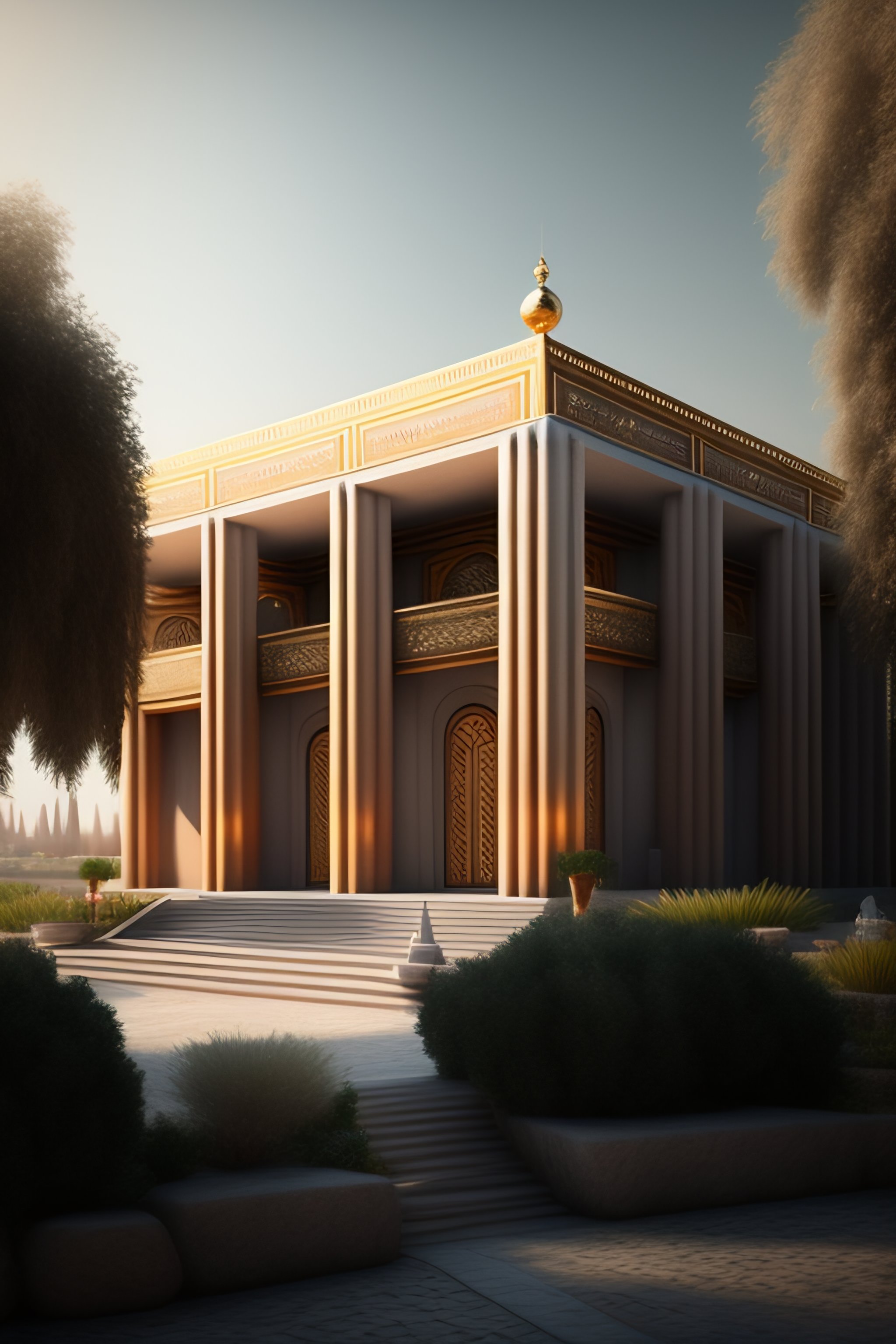 Lexica - Jewish temple in the old cities of israel, realistic