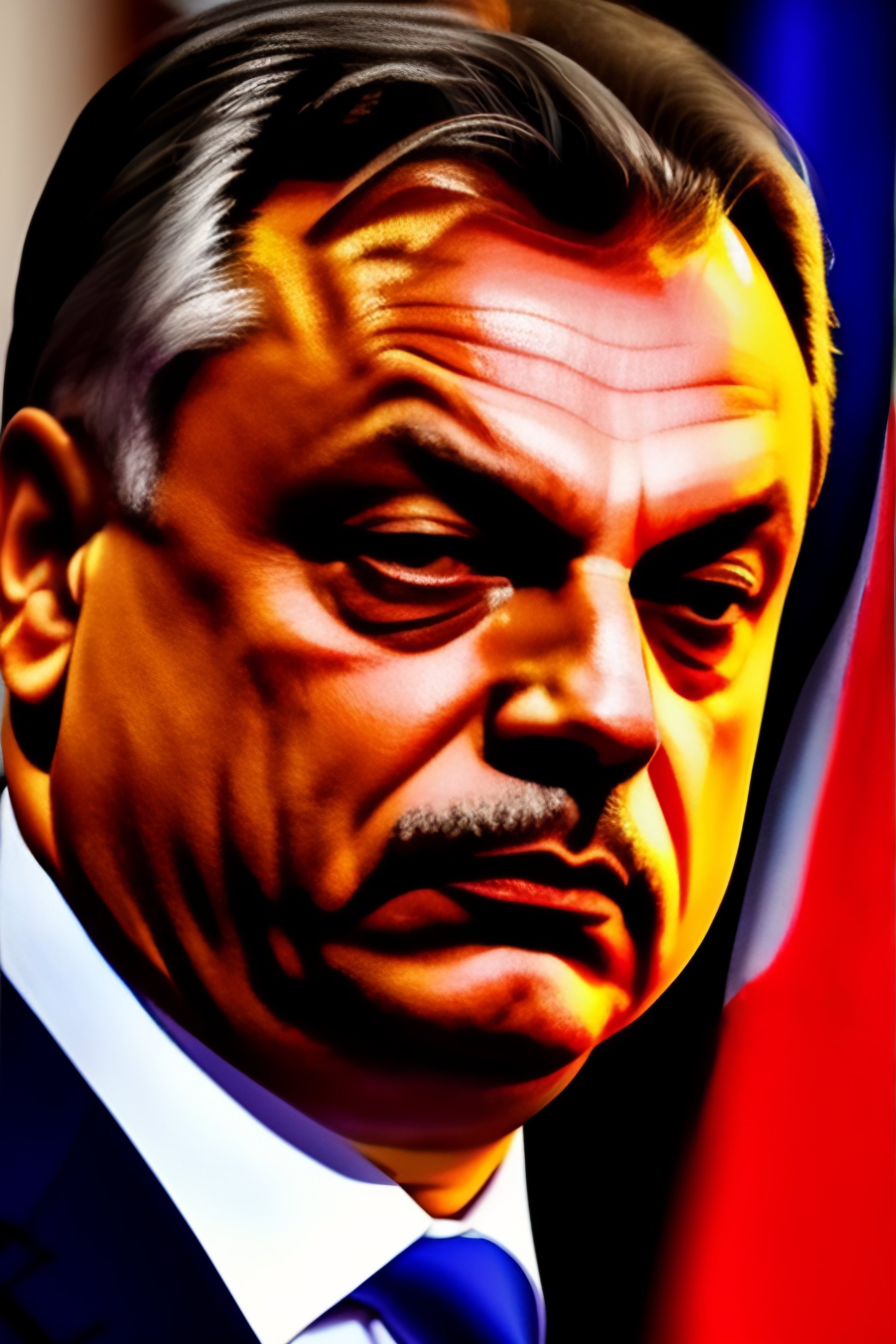 Lexica - Viktor orban selfie with detailed eyes by Tomasz Bagiński