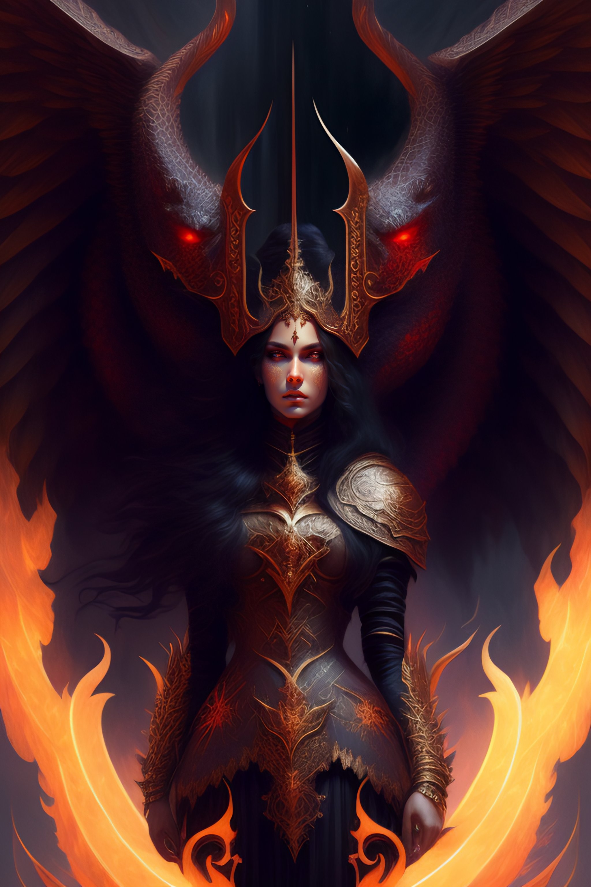 Lexica - A beautiful satanic black metal album cover of a satanic ...