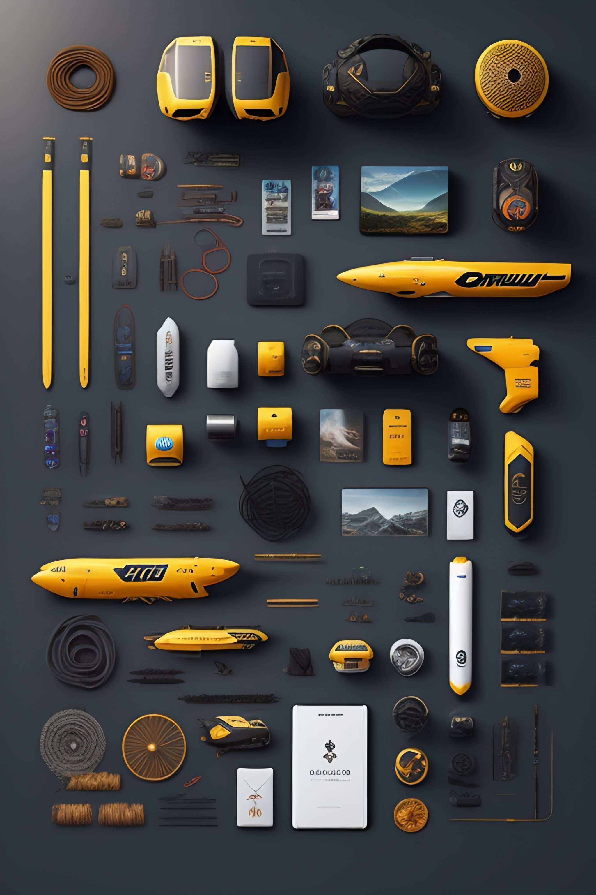 Lexica - Onewheel, Costumes and props, Knolling, Knolling layout ...