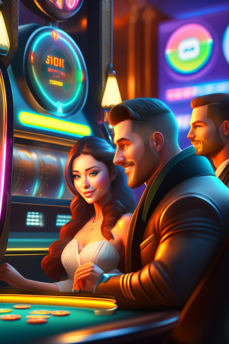Lexica - Online casino, people, slot machines, money, shadows, new engine, high quality photo, 8k