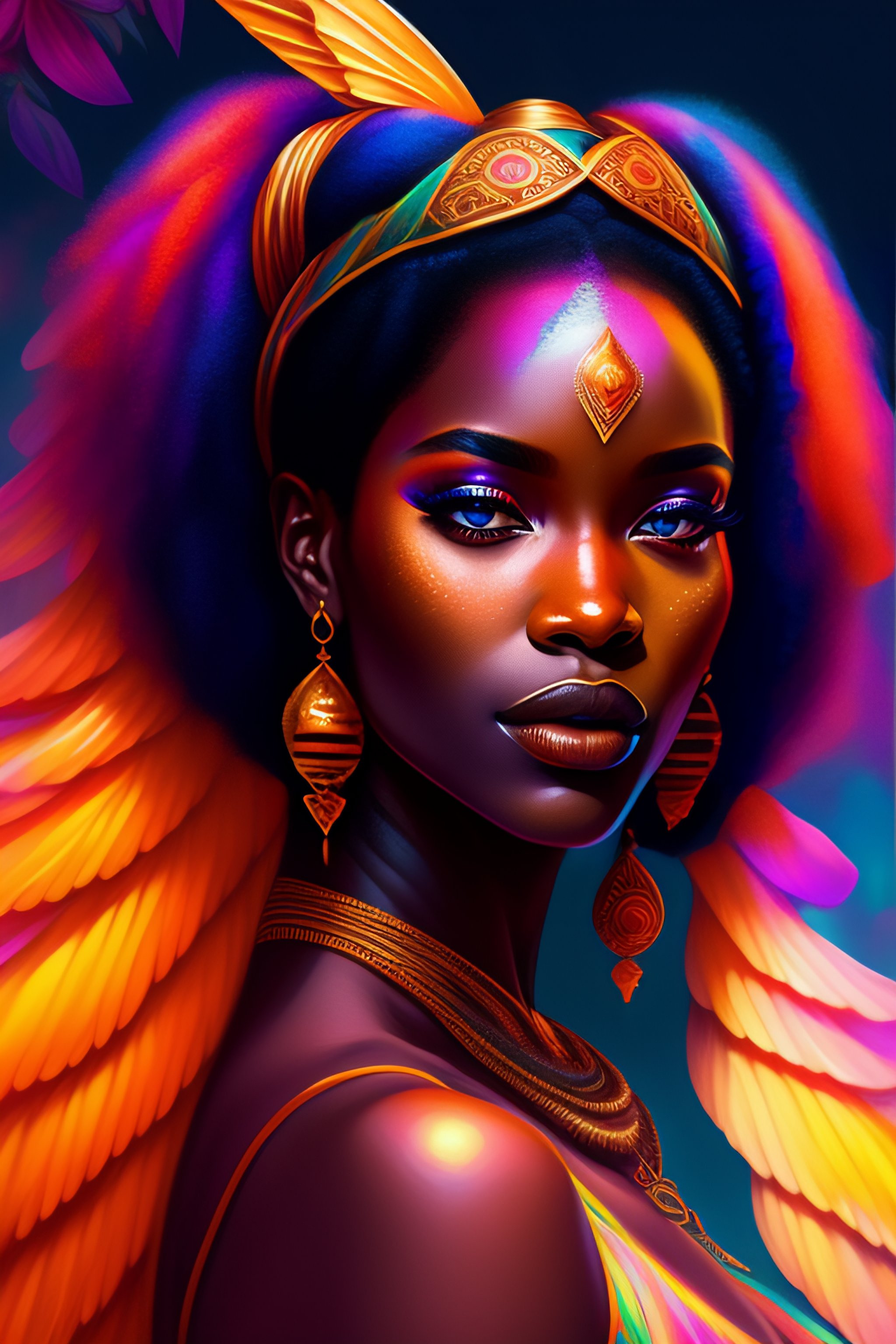 African Goddess Paintings
