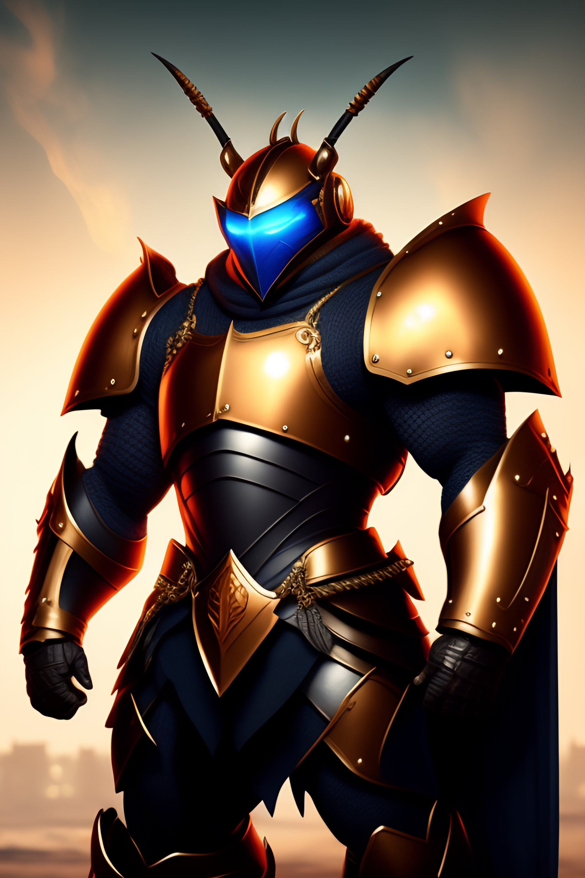 Lexica - Knight bee with body armor angry face cartoon drawing ...