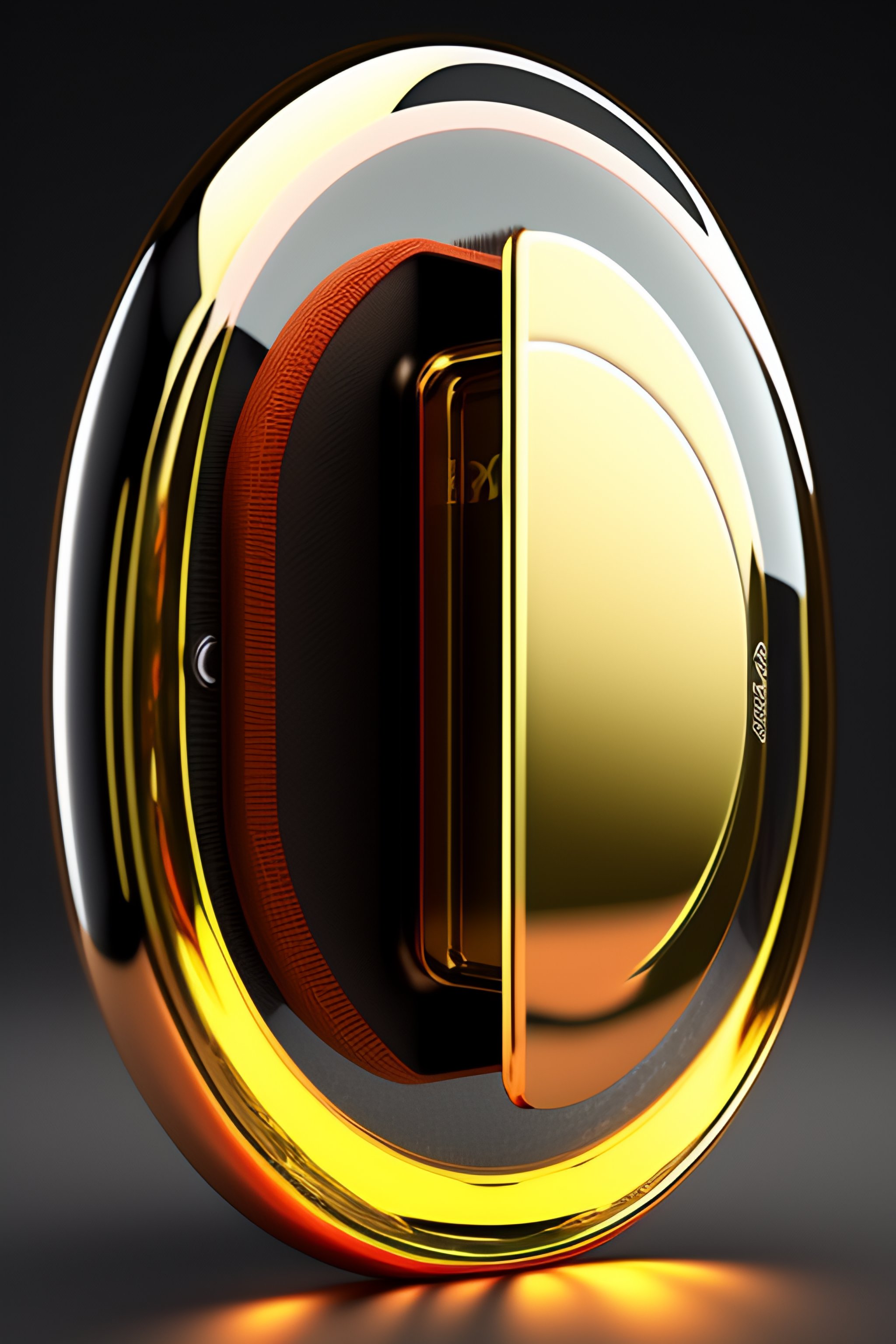 Lexica - 3D rendering in glass morphic style of protecting shield with ...