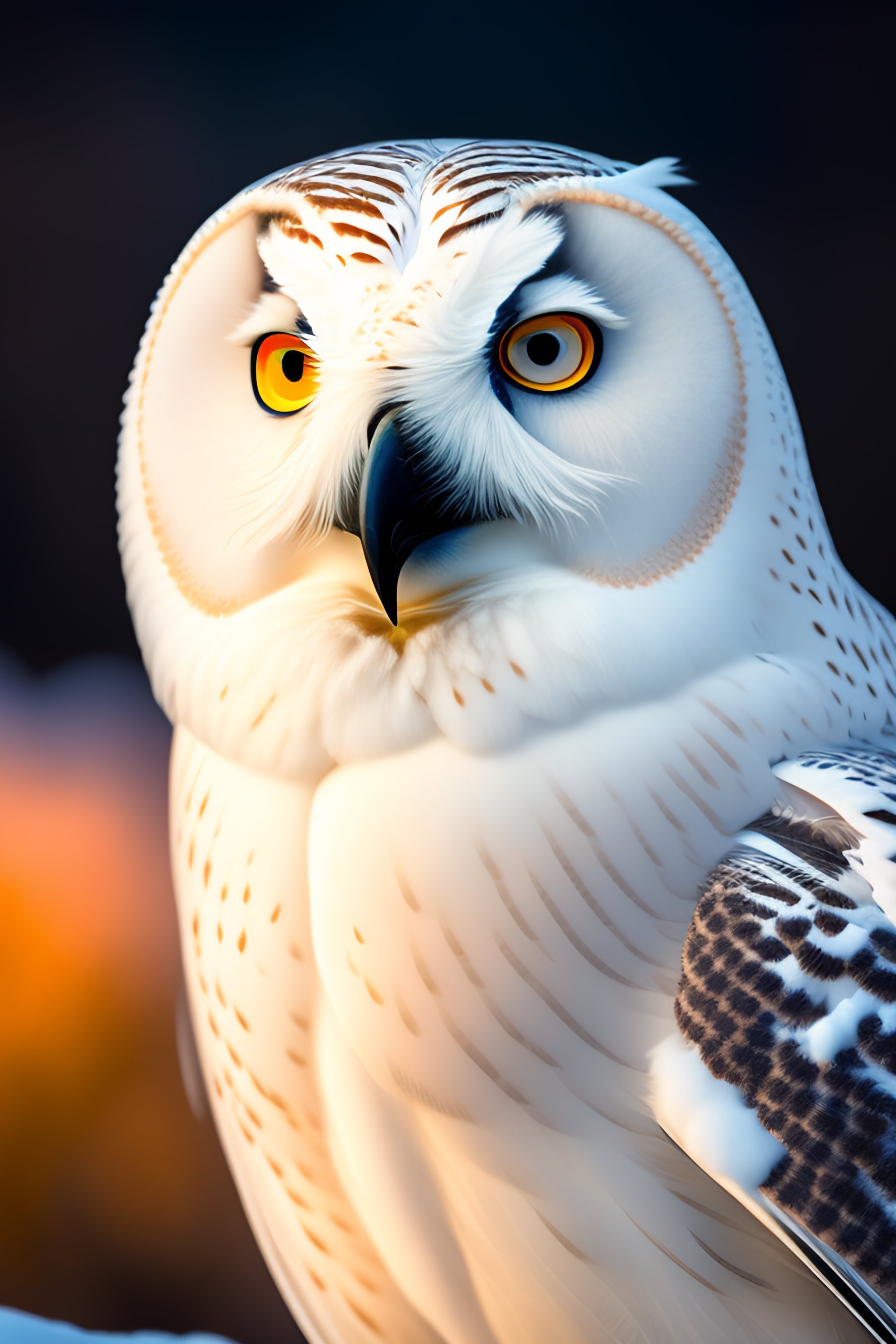 Lexica - Ultra high definition of a magnificent snowy owl queen ...