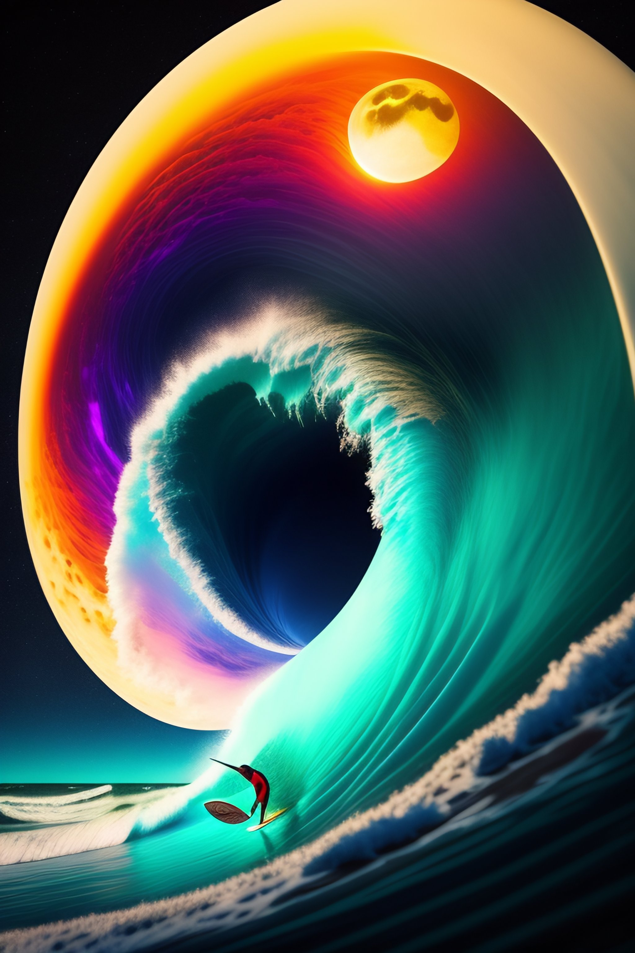 Lexica - Surf surfer vague vortex psychedelic death skull atomes ...