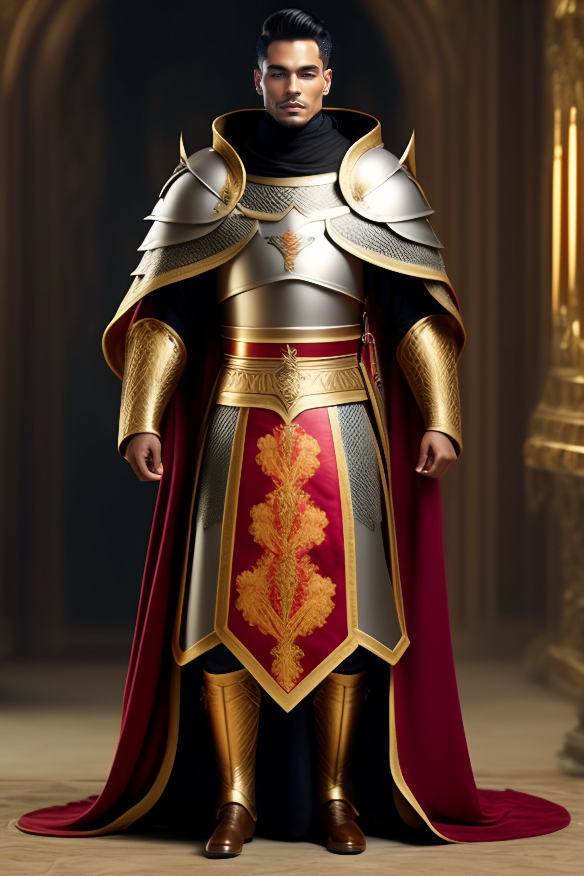 Lexica - Charming knight wear light armor and robe