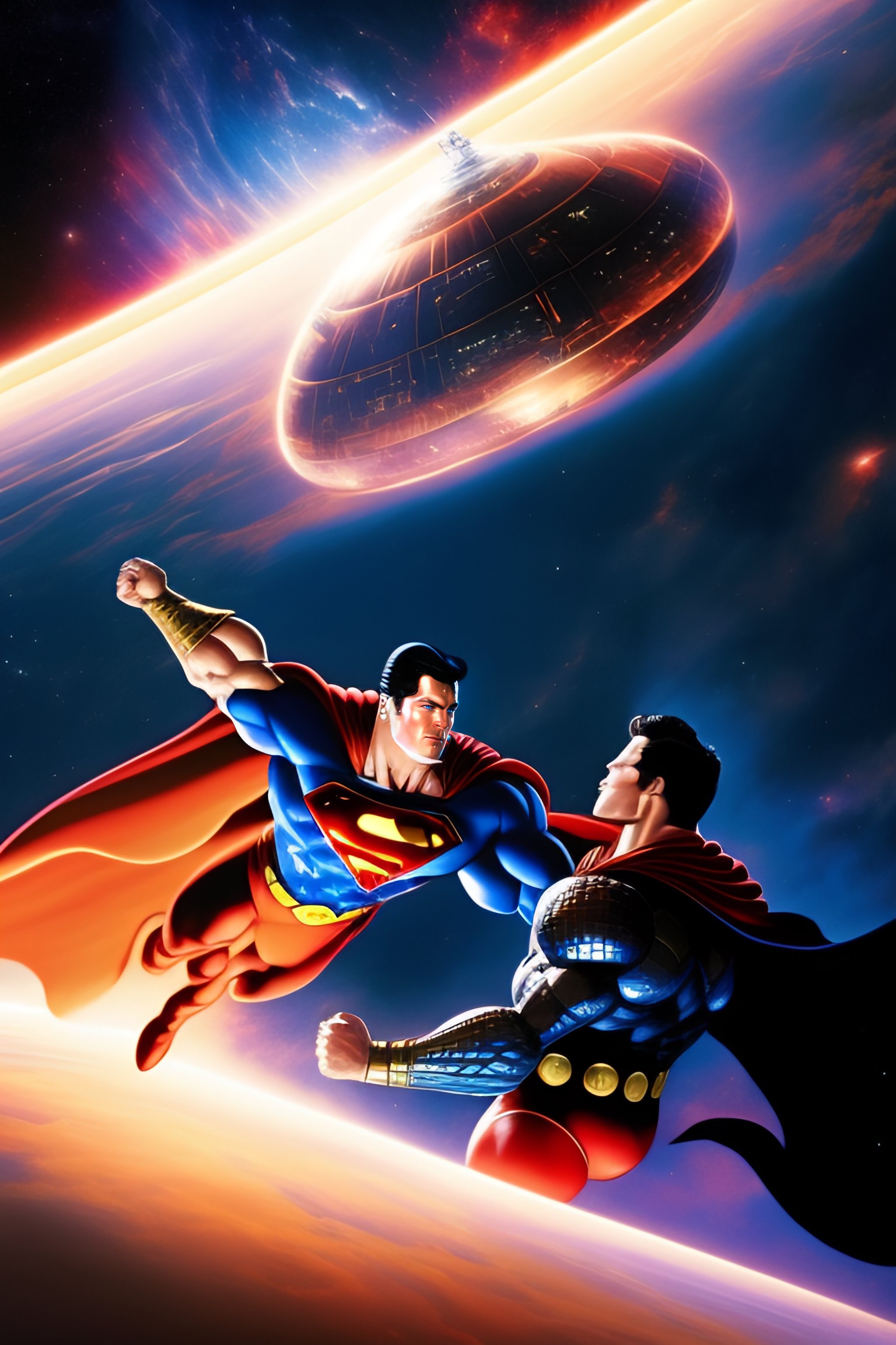 Superman Vs Thor Wallpaper