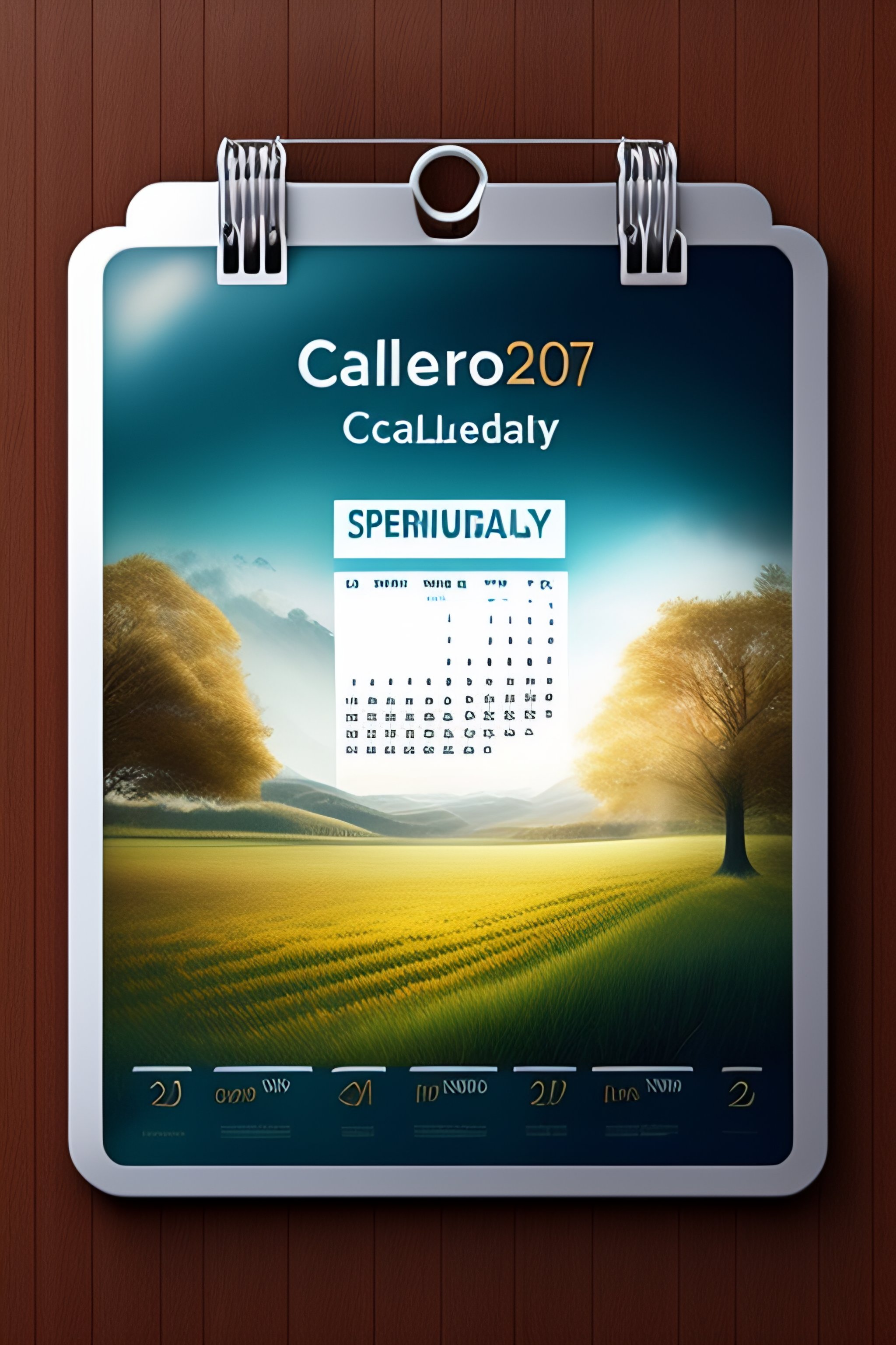 Lexica - Super realistic calendar design with the primary design ...
