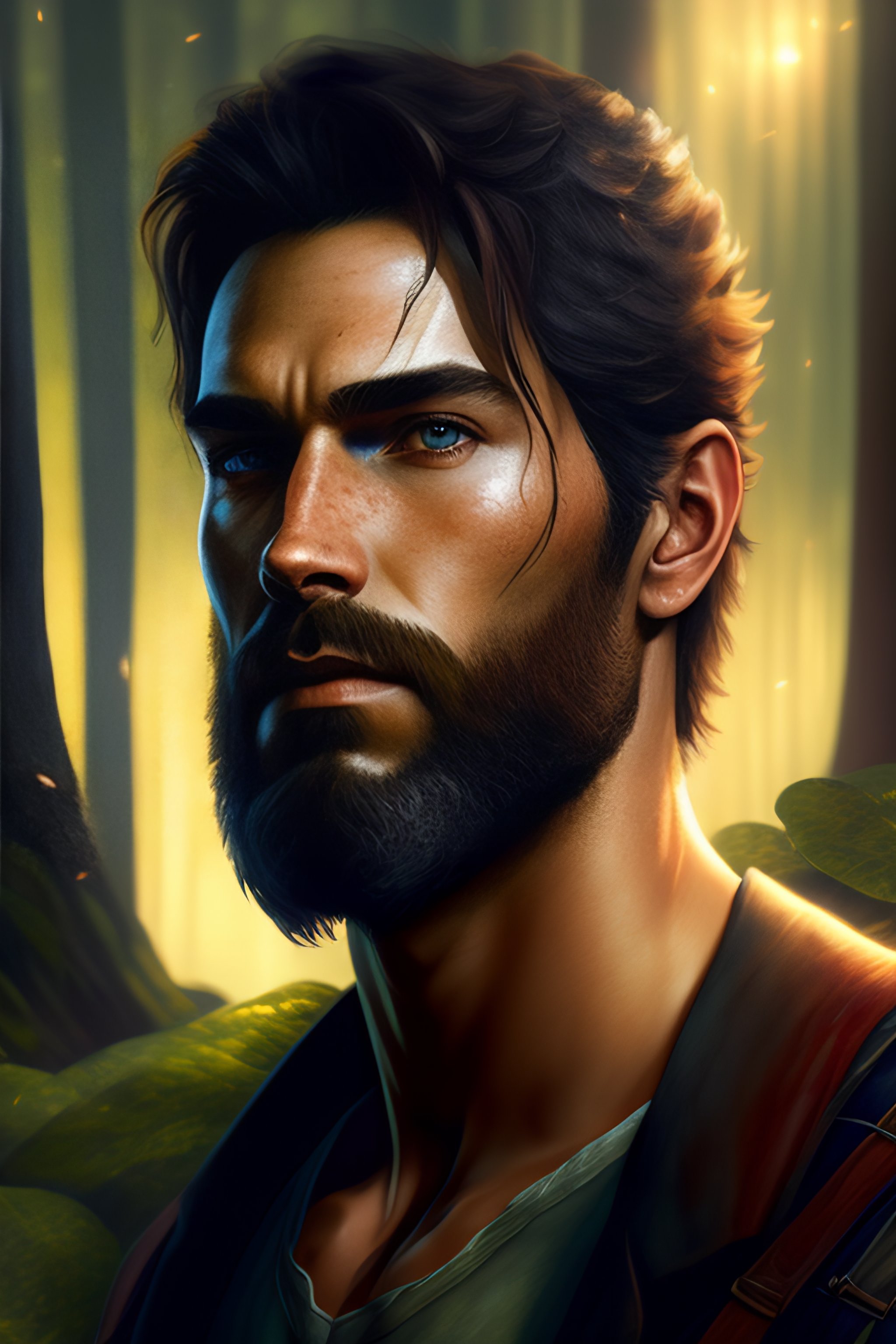 Lexica - Symmetry portrait of Joel From the last of us 2 of ent of ...