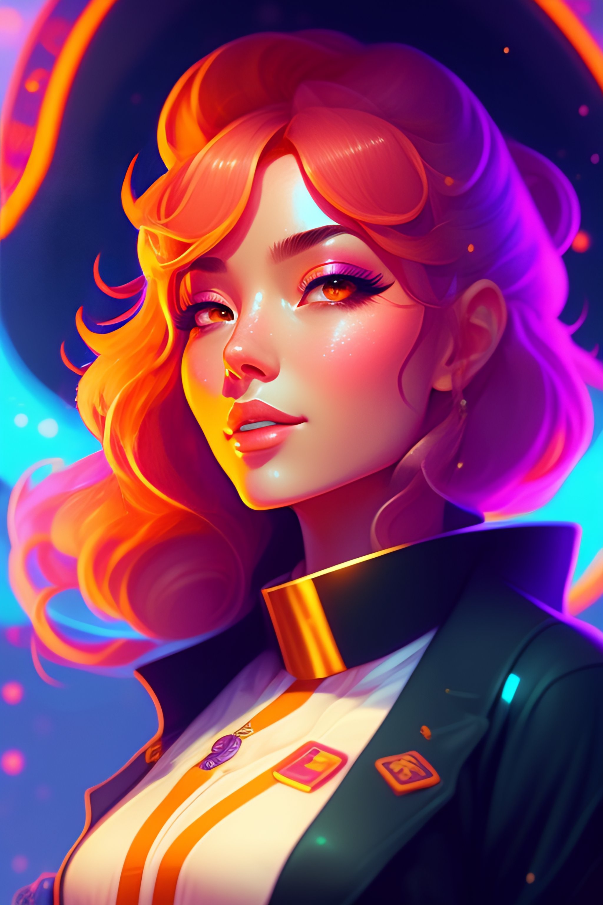 Lexica - Magic mad scientist, inside cosmic labratory, radiating a ...