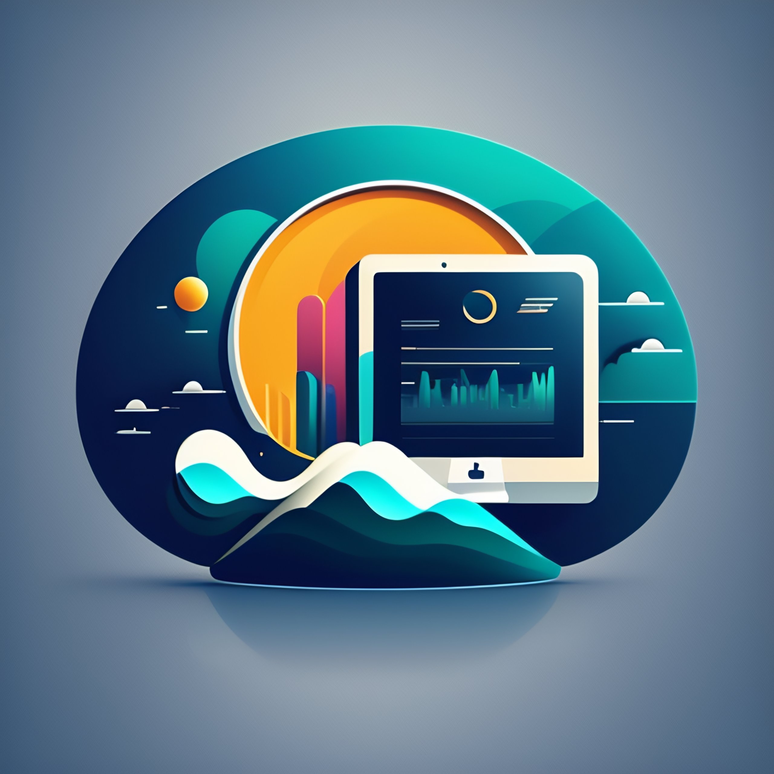 Lexica - Dinamic simple logo design of IT and monitor,flat 2d,vector ...