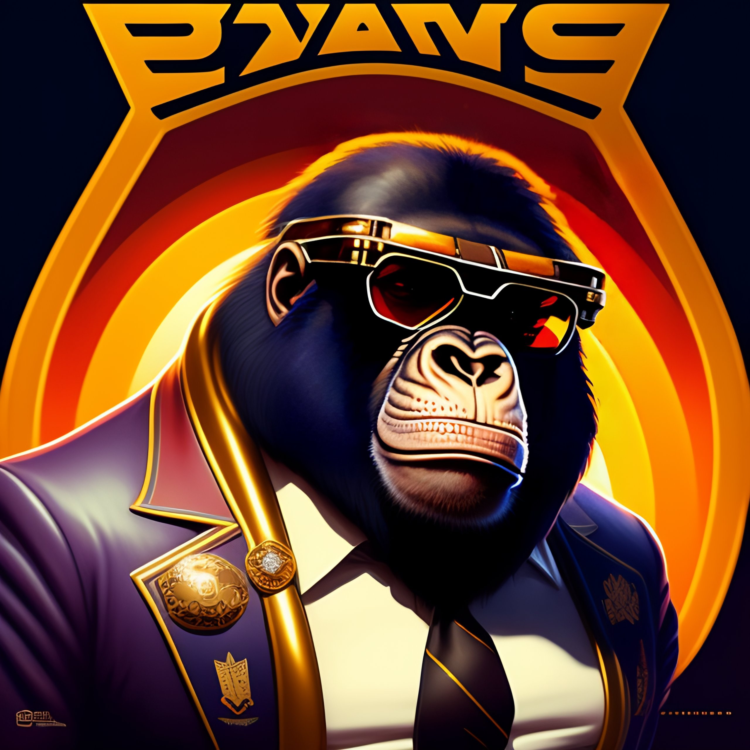 Lexica - Winston the ape from overwatch, square brim glasses, character ...