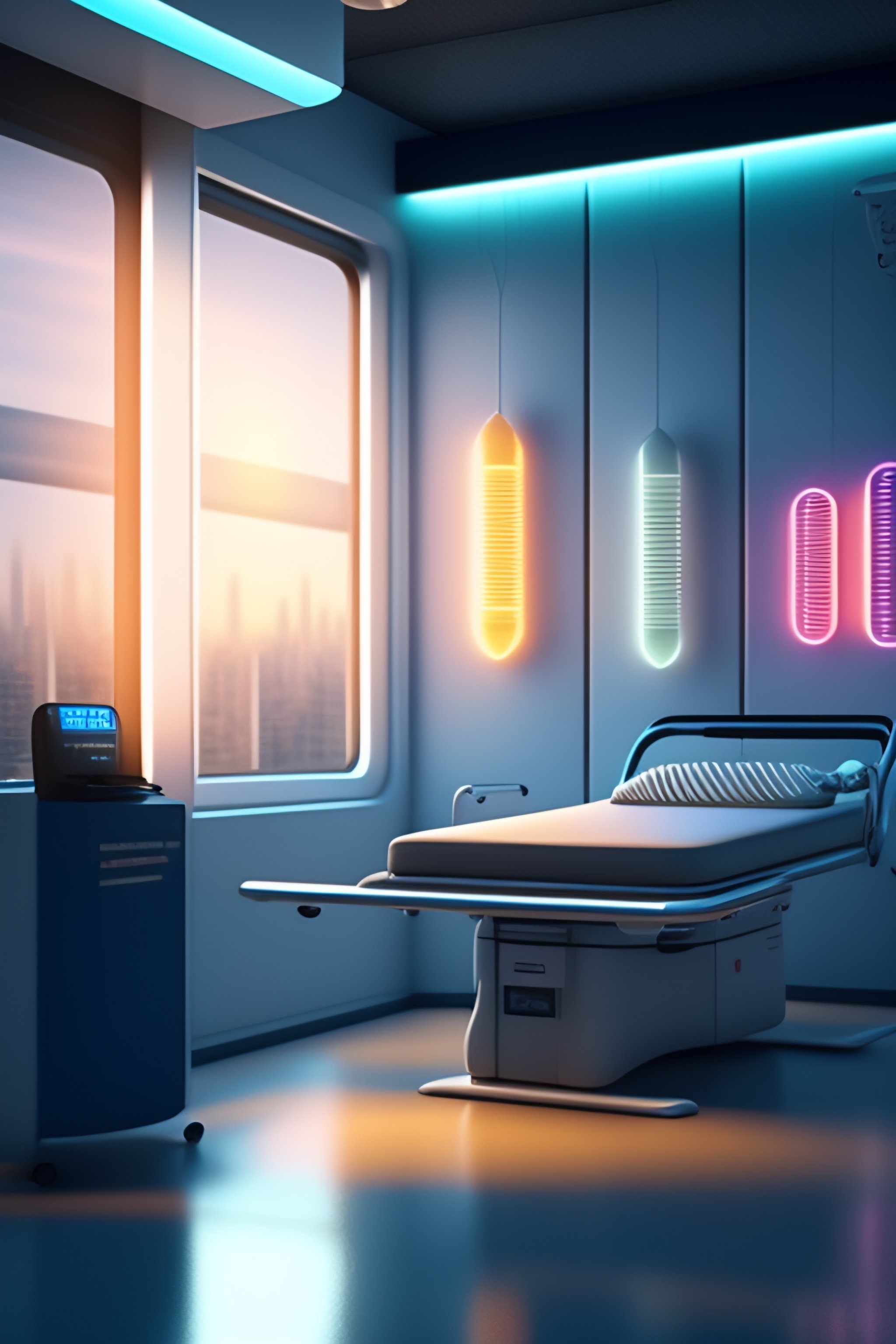 Lexica - Year 2123 hospital ai diagnostic treatment, 4k, lumen ...