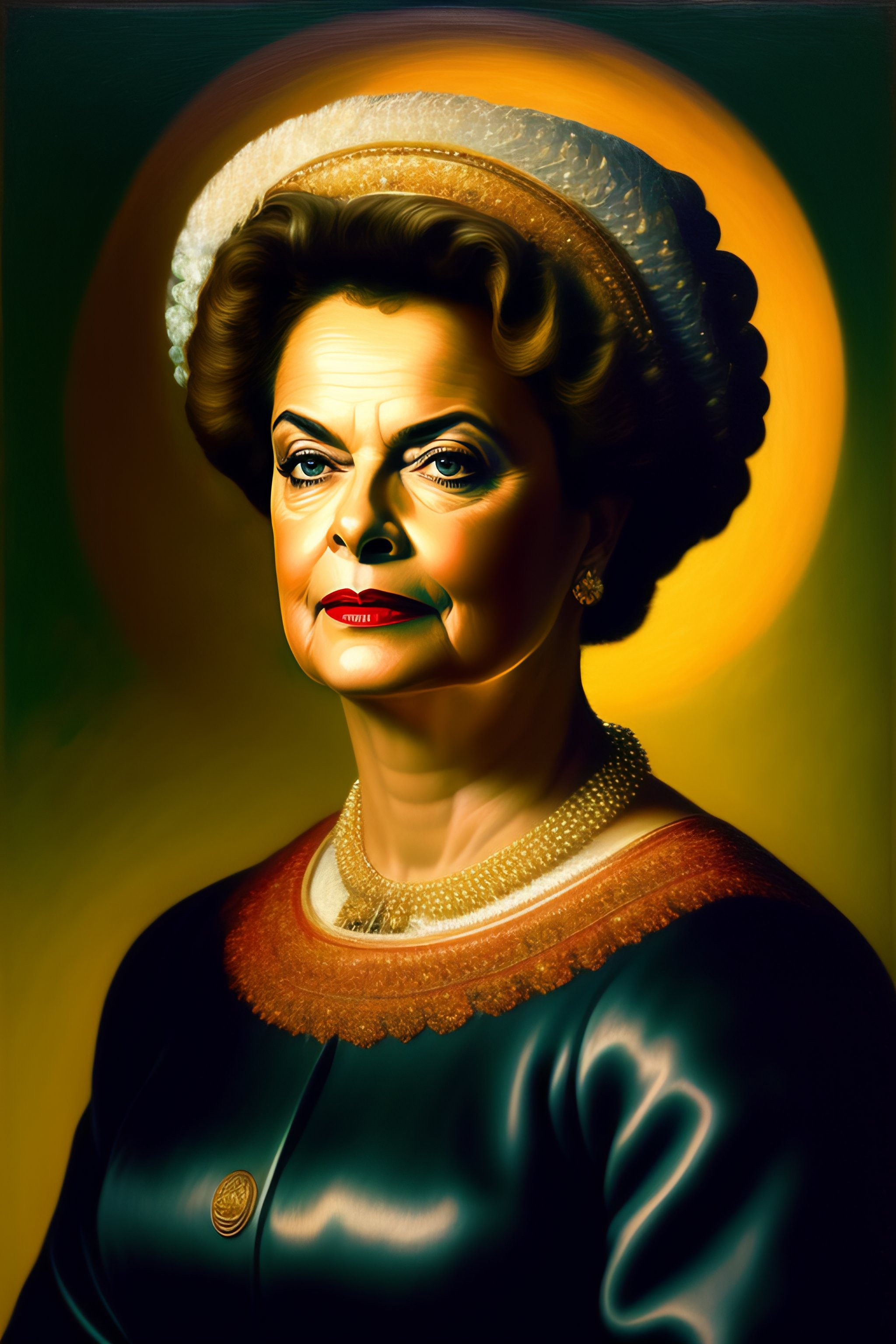 Lexica - Dilma rousseff as god, heaven, portrait, renaissance painting ...