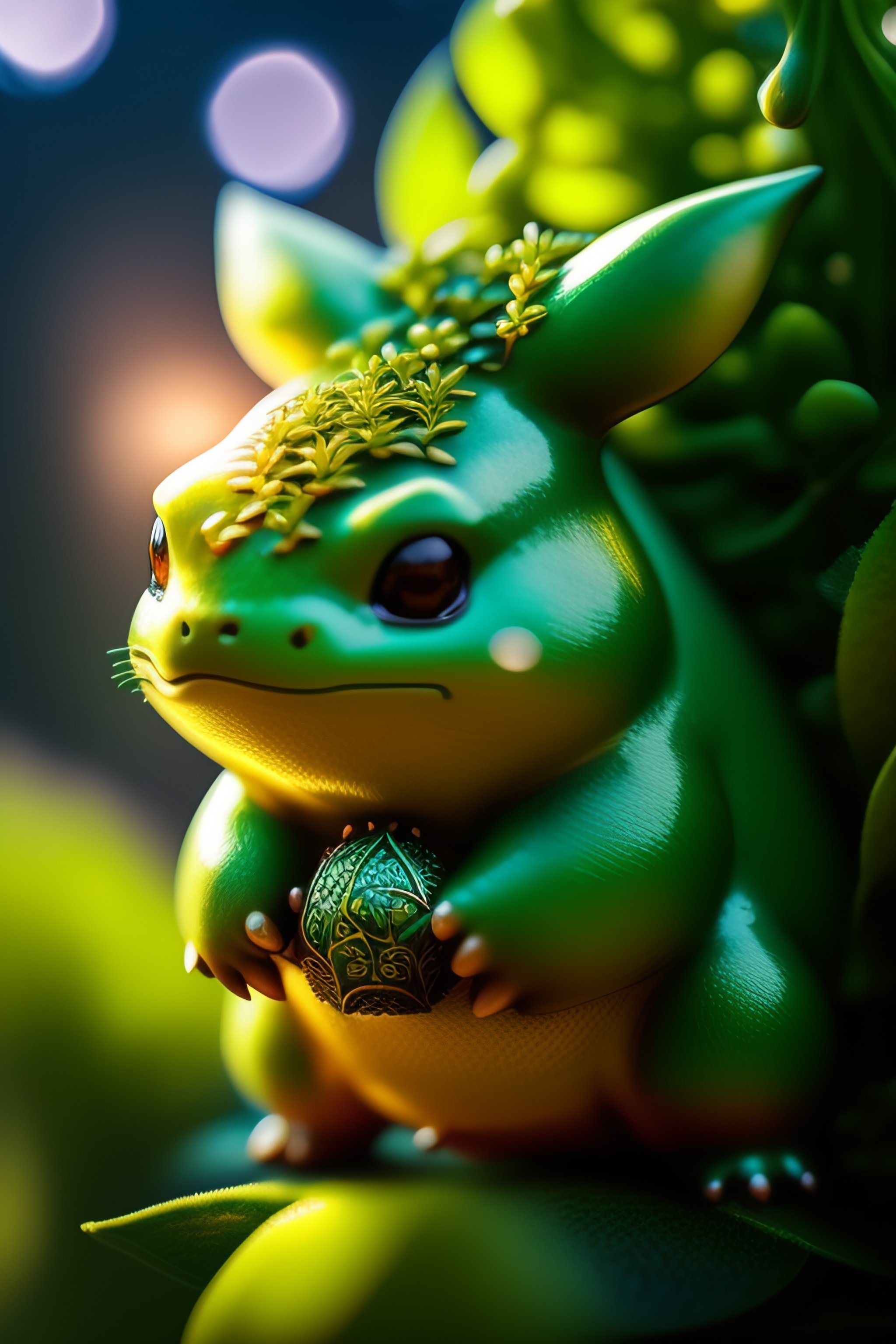 Lexica - A single one bulbassaur pokemon art in direct sunlight of ...
