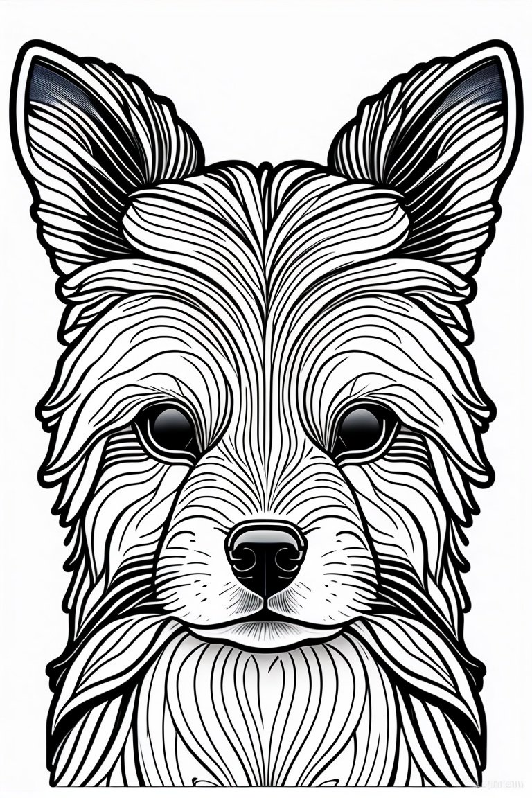 Lexica - Coloring page for adults, bold lines, dark lines, mandala ...